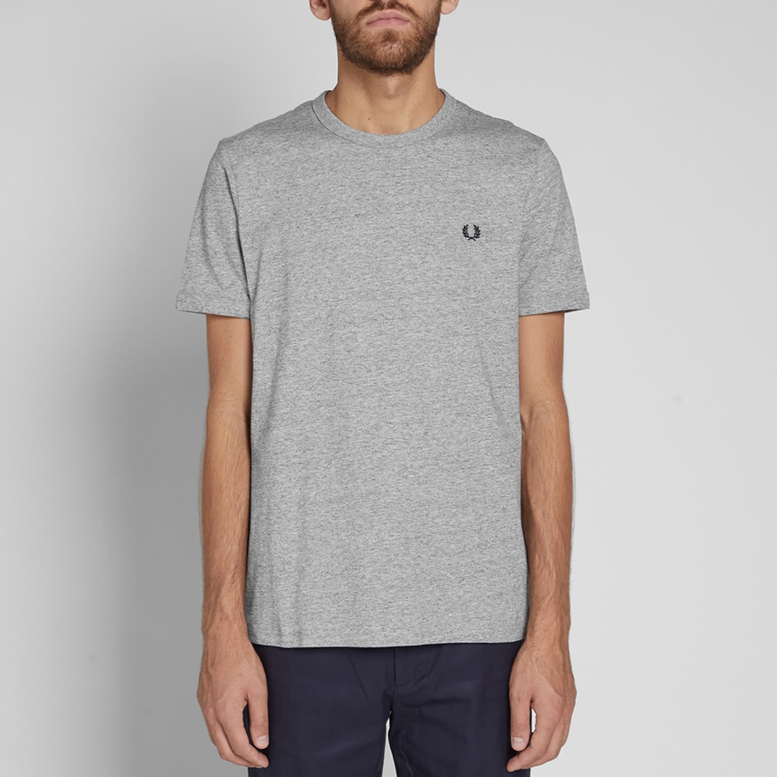 Fred Perry Ringer Tee Vintage Steel Marl | END.