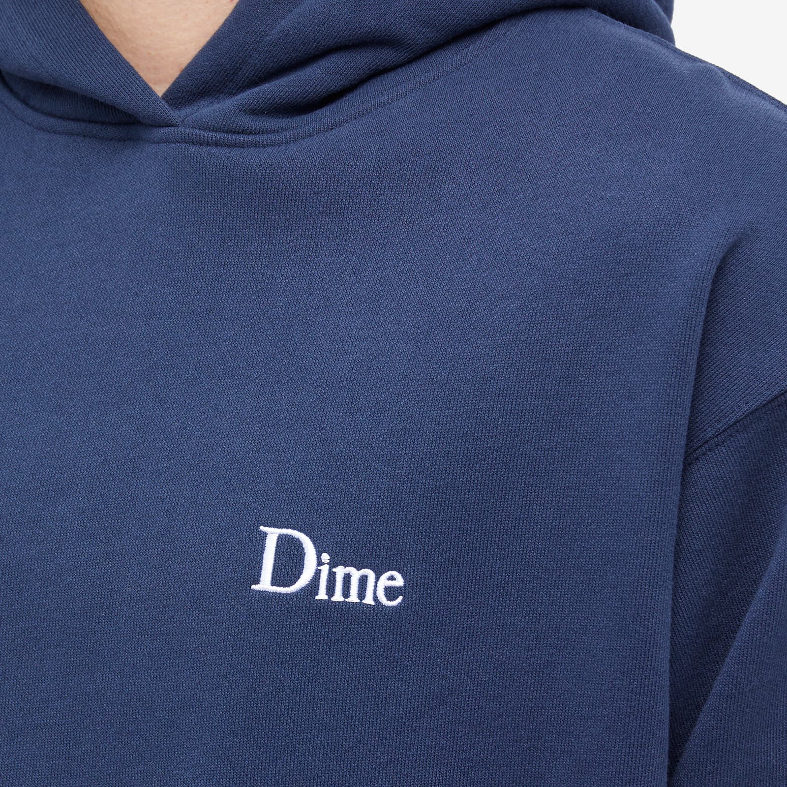 Dime Classic Small Logo Hoodie Navy | END. (AT)