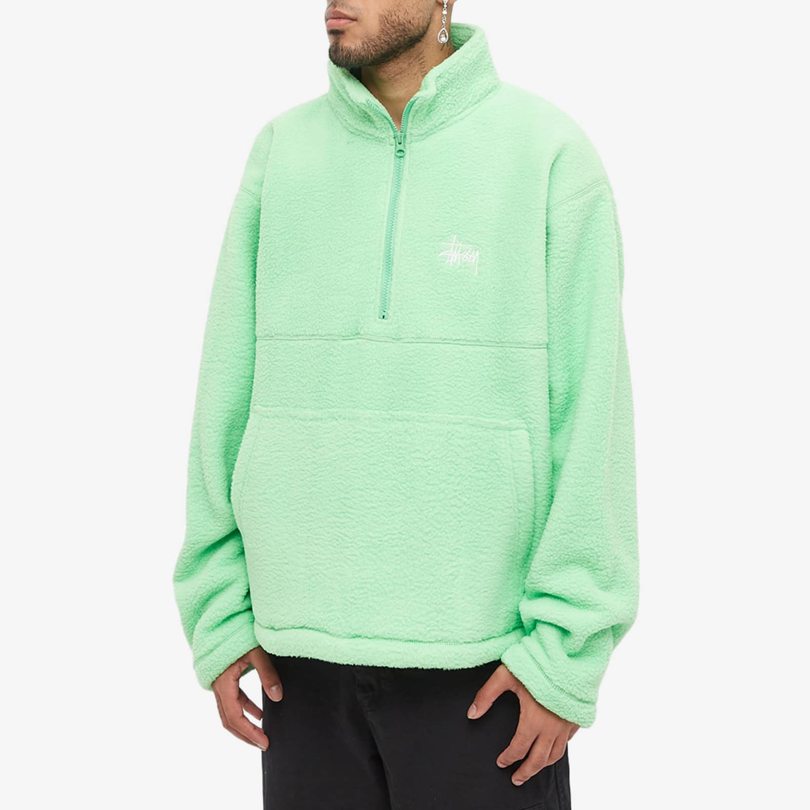 Stussy Half Zip Mock Neck Melon | END. (KR)