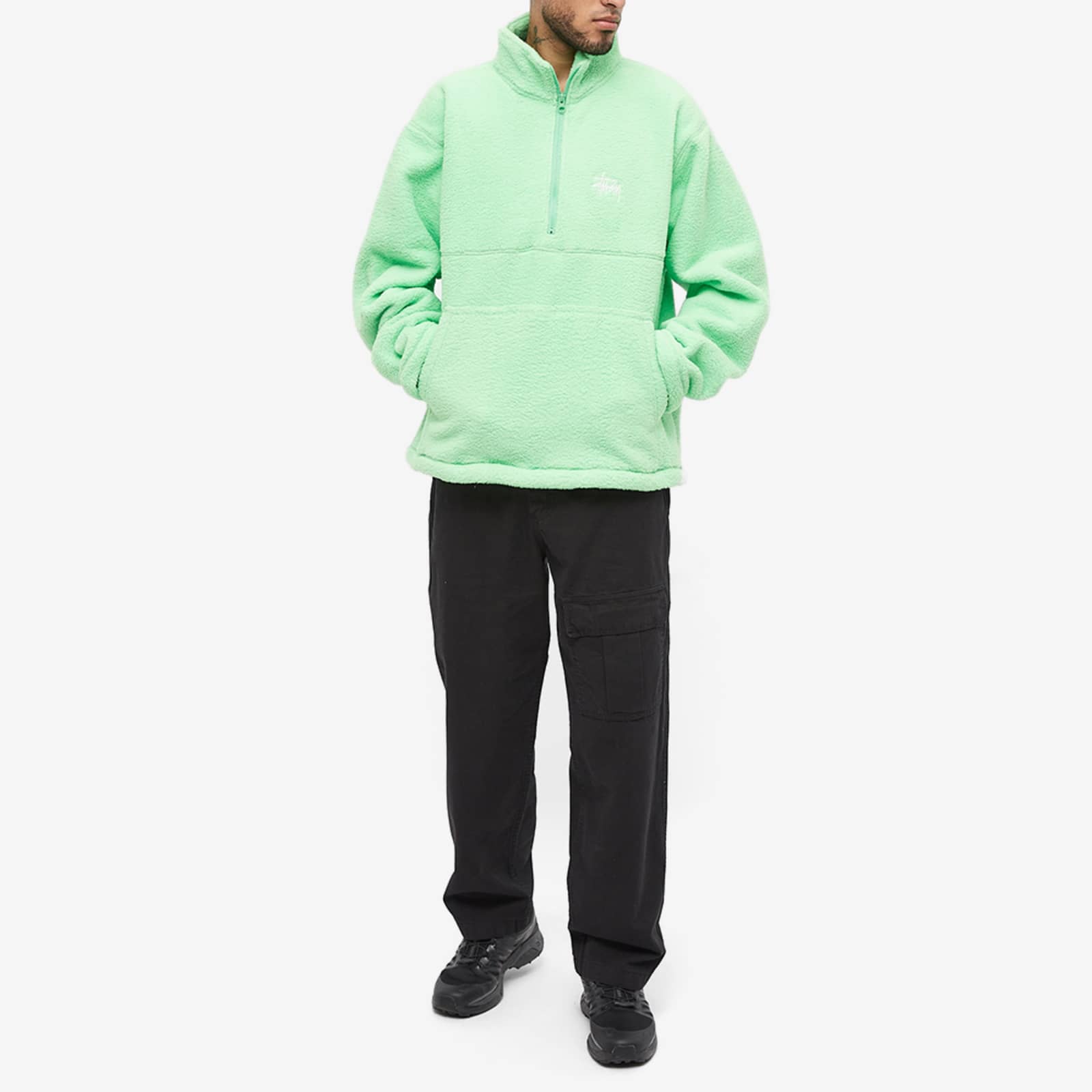 Stussy Half Zip Mock Neck Melon | END. (US)