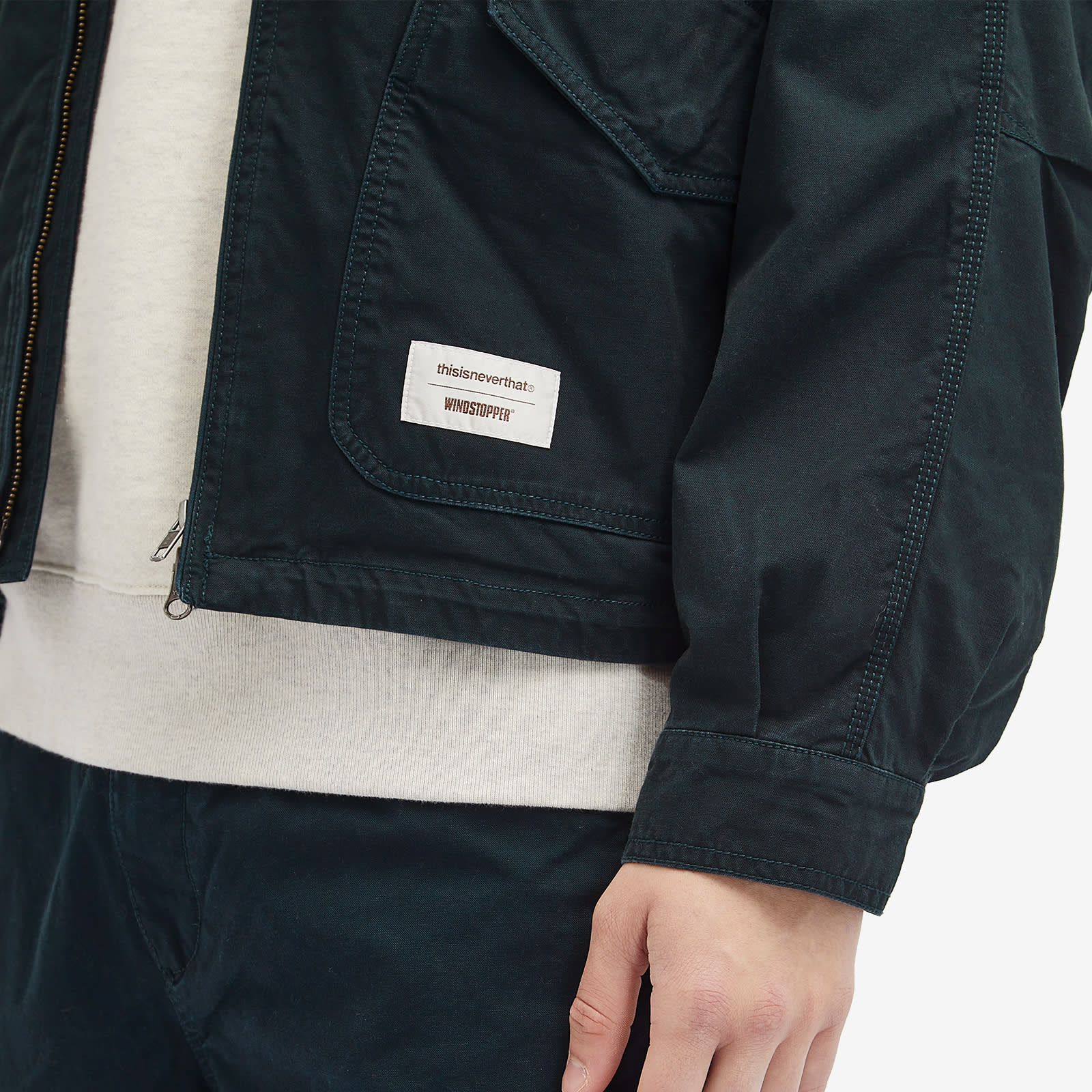 THISISNEVERTHAT x Gore-Tex Windstopper Gear Jacket Off Black | END. (US)