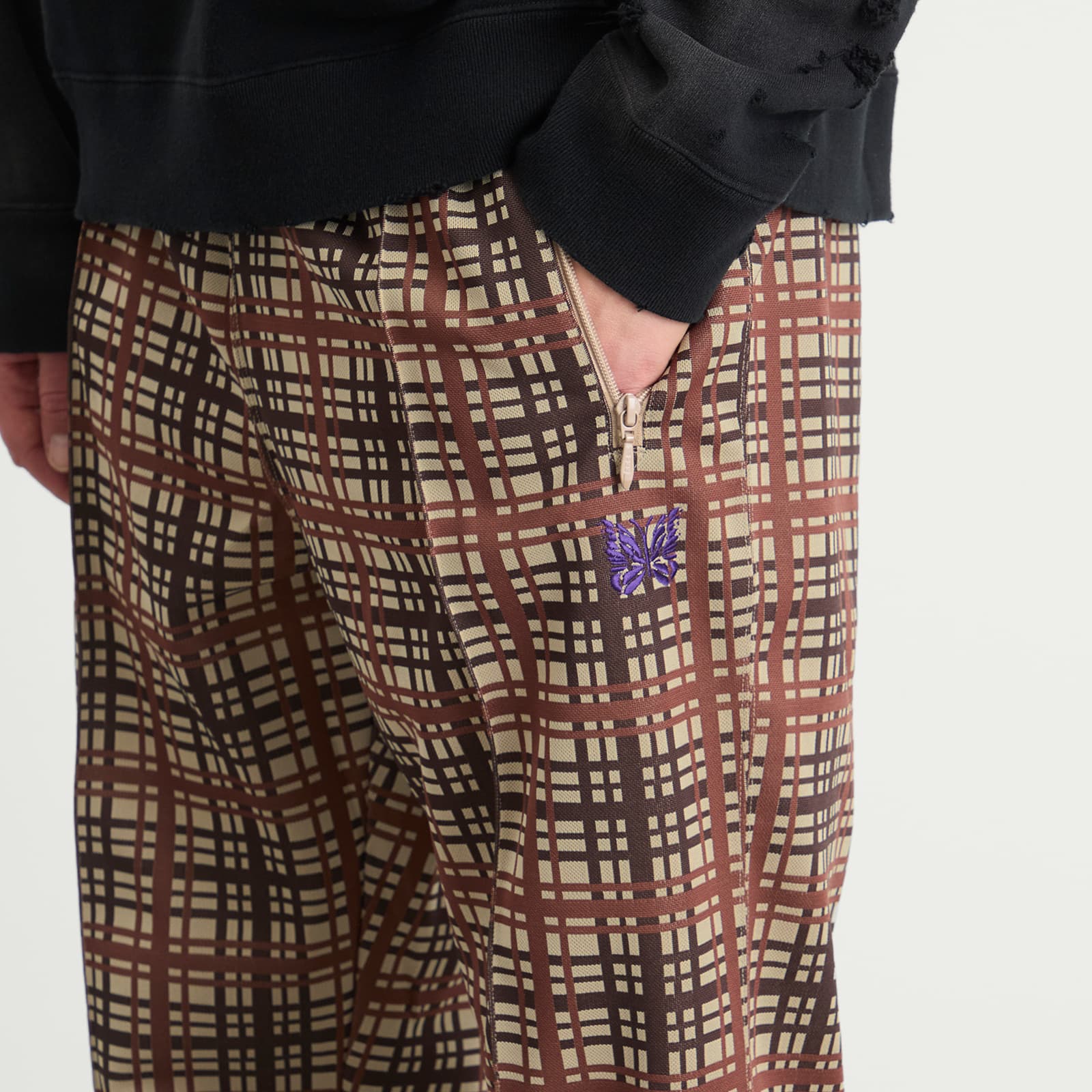Needles Poly Jacquard Track Pants Plaid | END. (AT)