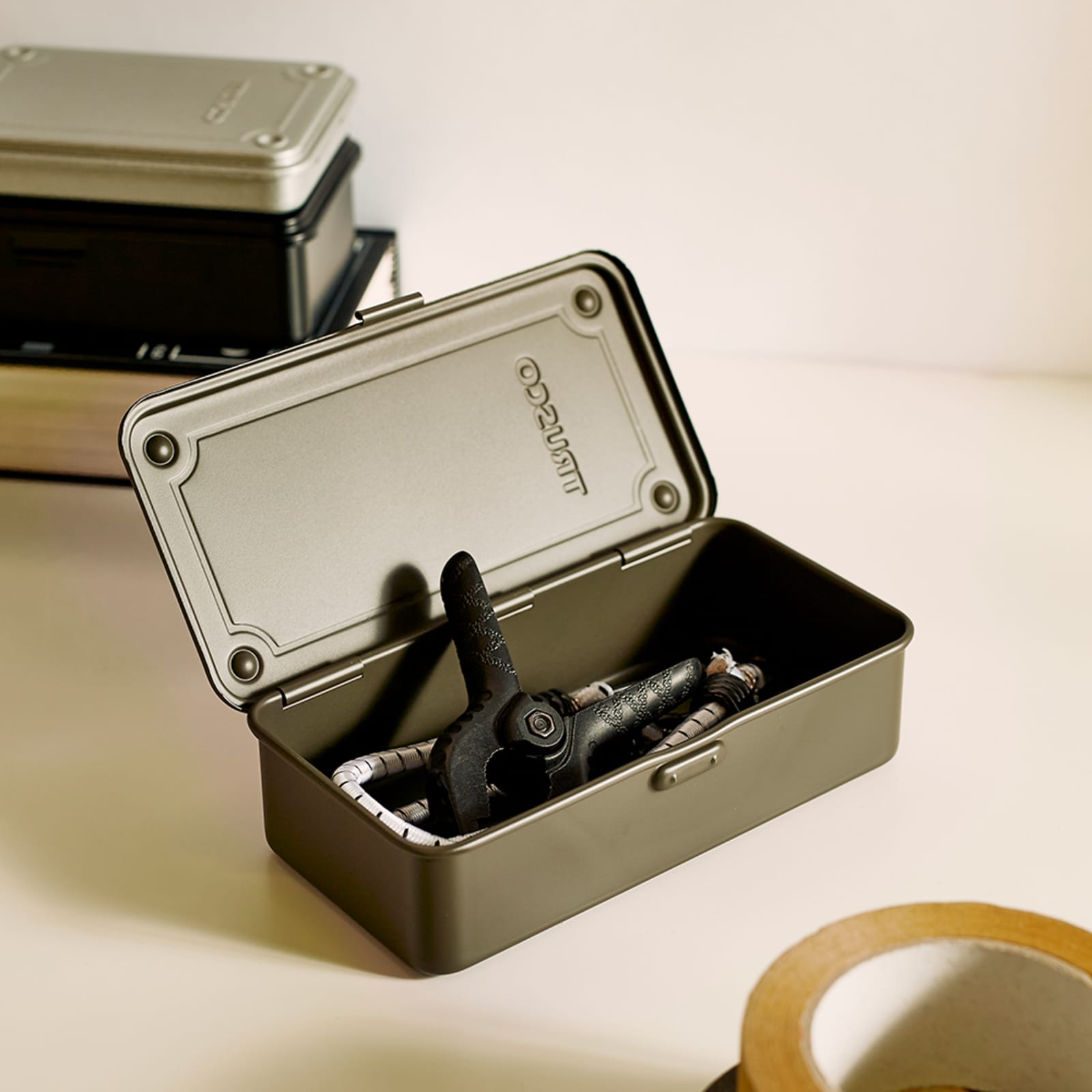 Trusco Large Component Box Olive | END. (US)