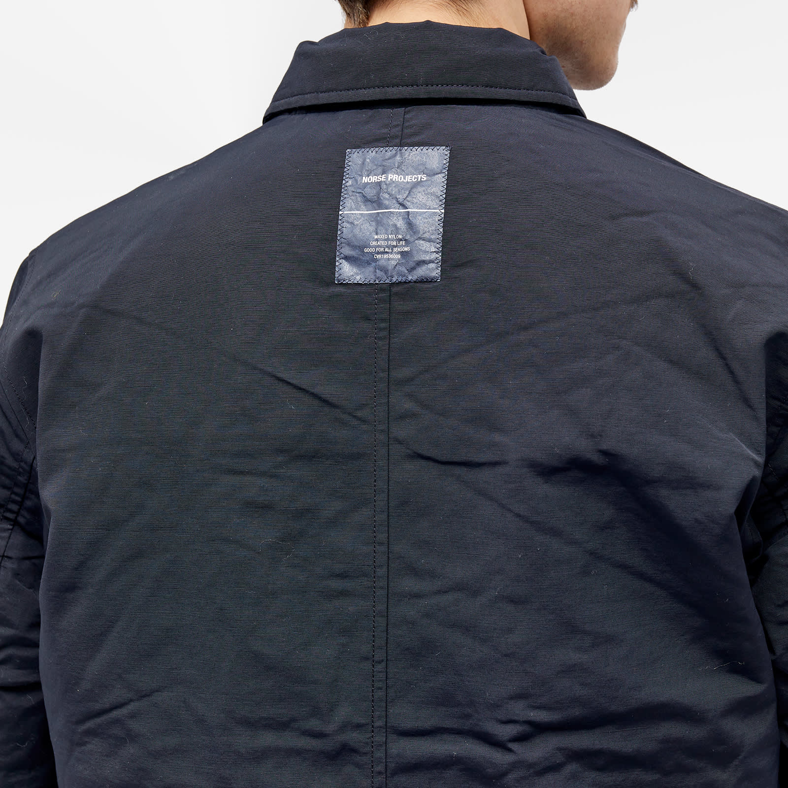 Norse Projects Pelle Waxed Nylon Insulated Jacket Dark Navy | END. (GB)