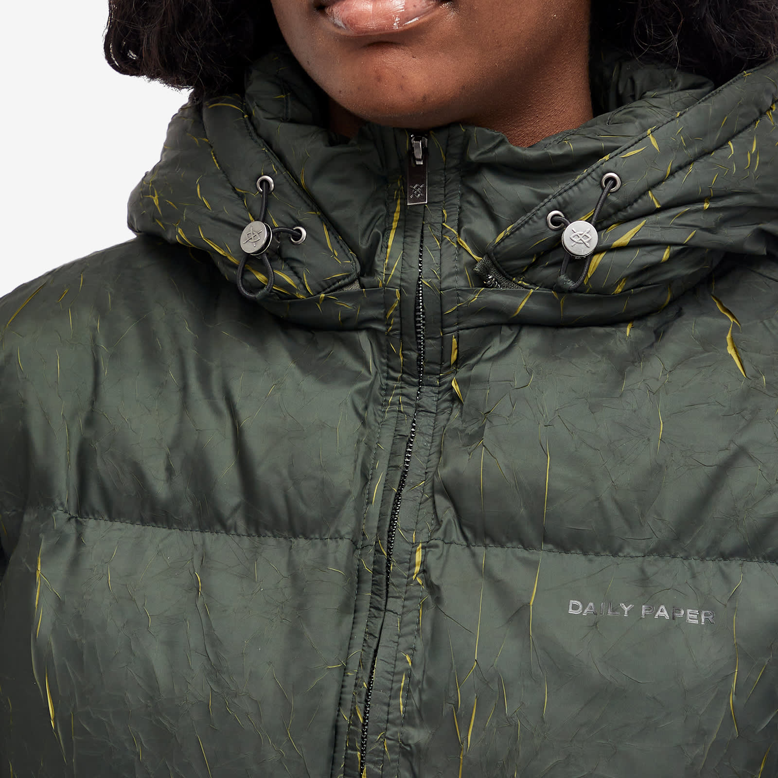 Daily Paper Jorja Puffer Jacket Cardamon Green | END. (US)