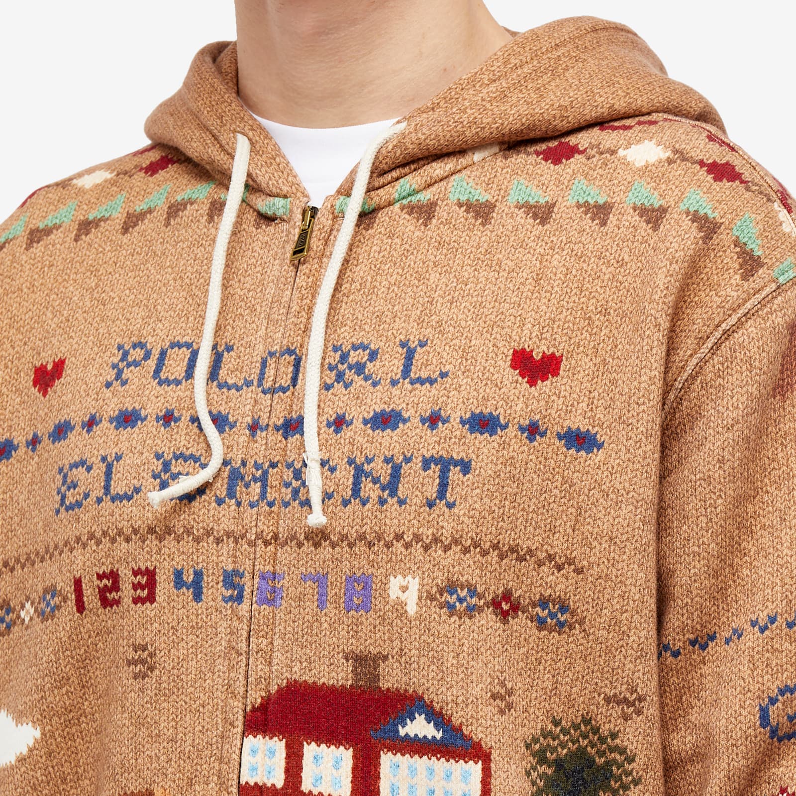Polo Ralph Lauren x Element Sherpa Zip Hoodie Brown Multi | END. (US)