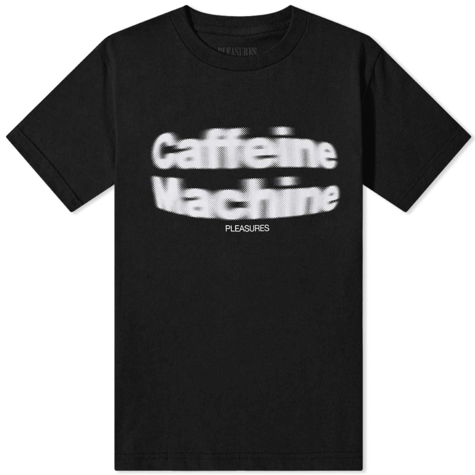 PLEASURES Caffeine Machine Energy T-Shirt Black | END. (US)