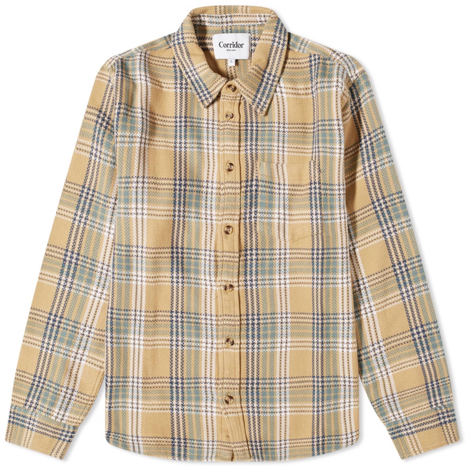 Corridor Stag Acid Plaid Shirt Tan | END. (JP)