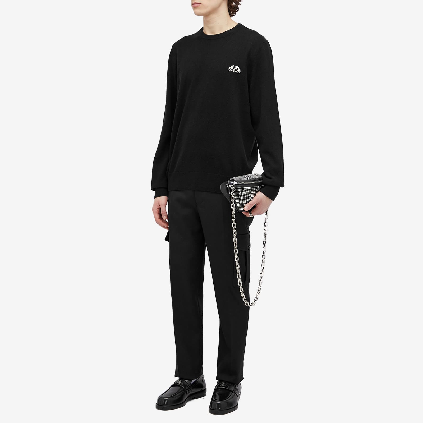 Alexander McQueen Biker Stud Waist Pack Black | END. (US)