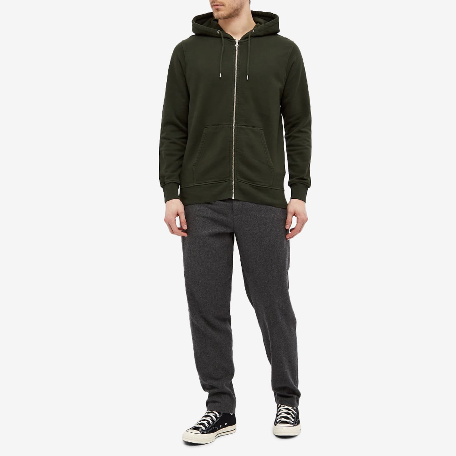 Colorful Standard Classic Organic Zip Hoodie Hunter Green | END.