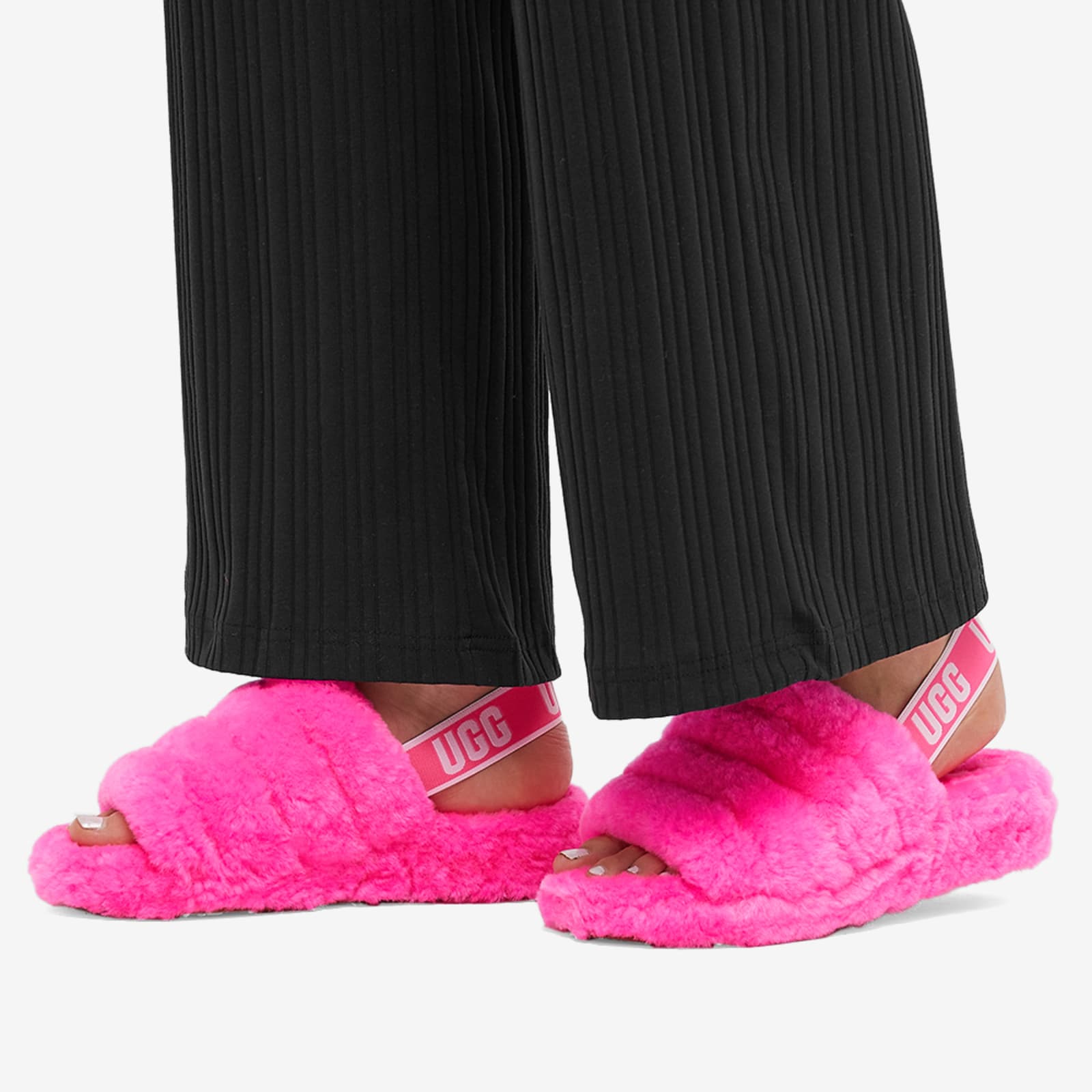 UGG Fluff Yeah Slide Slipper Taffy Pink | END. (US)