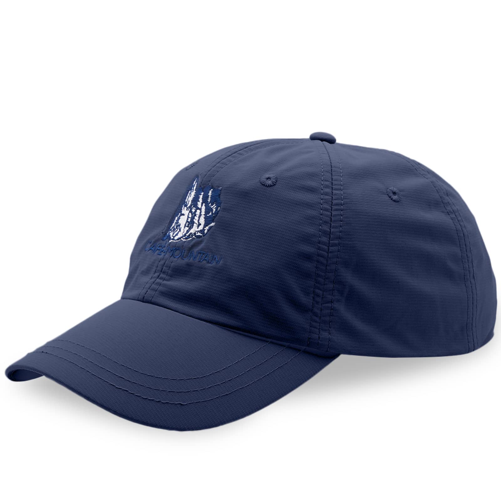 Café Mountain Nylon Embroidered Logo Cap Navy | END. (KR)