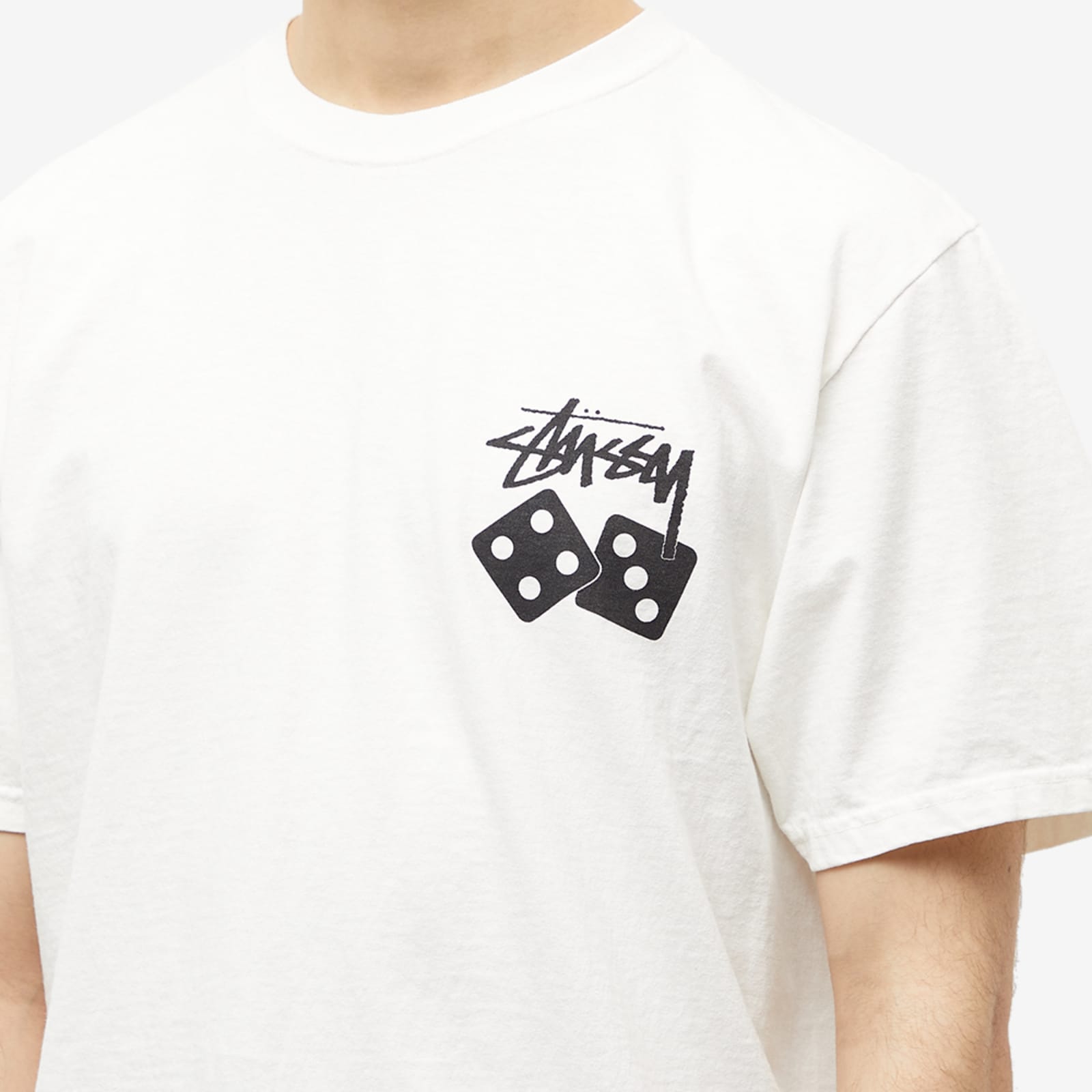 Stussy Dice Pigment Dyed T-Shirt Natural | END. (GB)