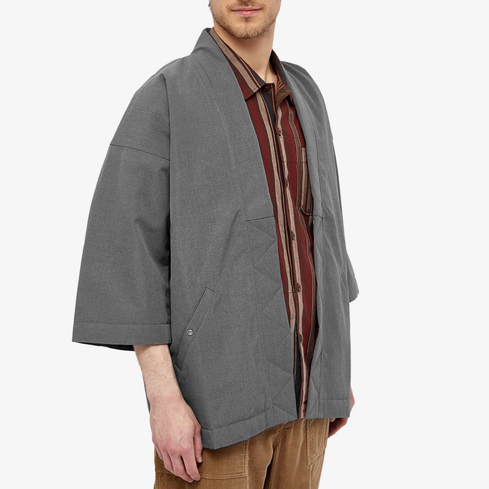 Visvim Sanjuro Kimono Jacket Grey | END. (US)