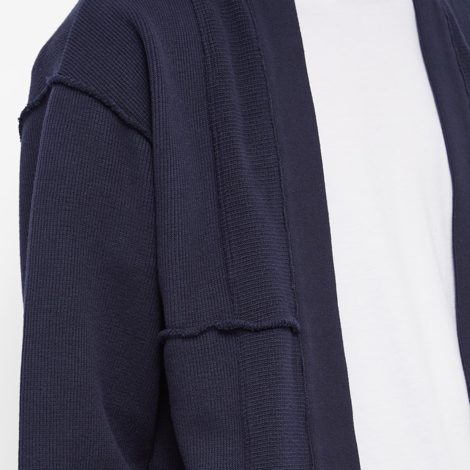 Blue Blue Japan Waffle Cutover Haori Kimono Jacket Navy | END. (US)