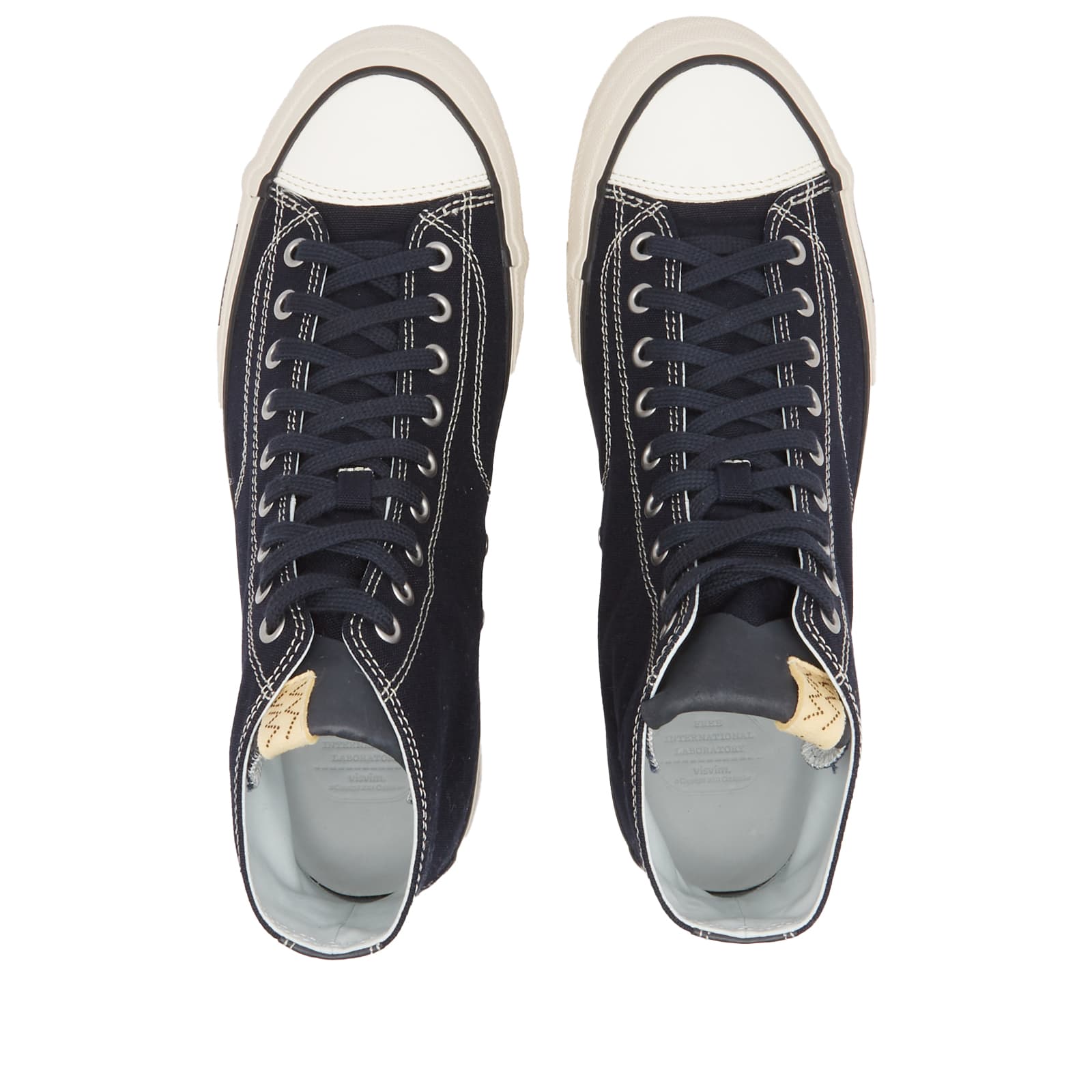 Visvim Skagway Hi Pattern Sneaker Navy | END. (HK)