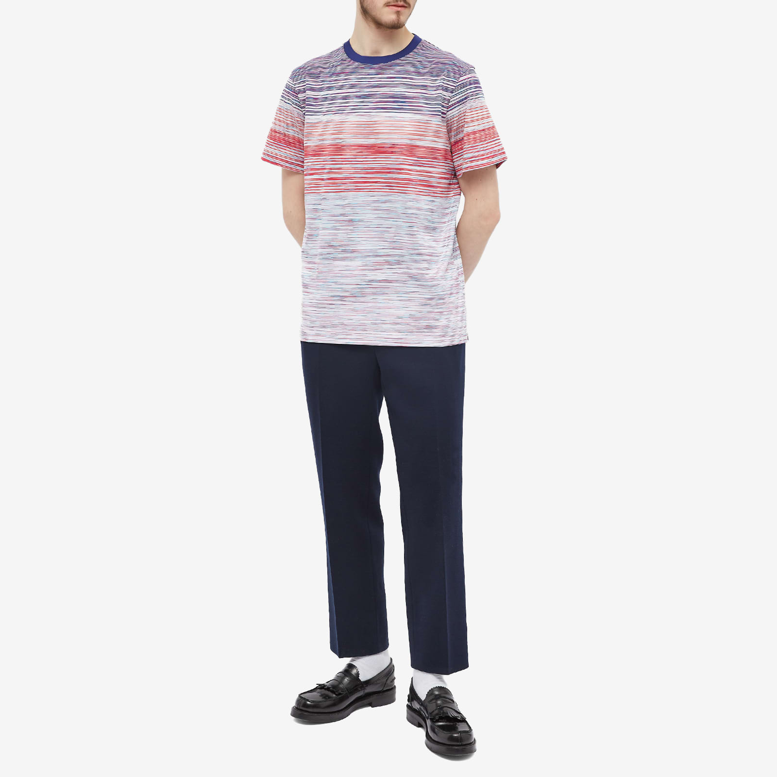 Missoni Multi Stripe Tee Red, Violet &Light Blue | END. (US)