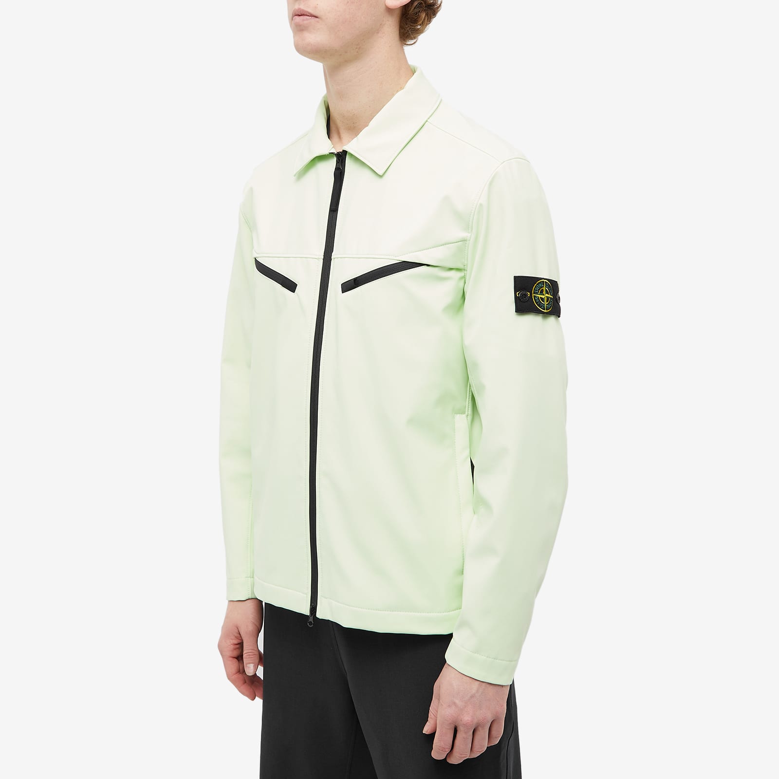 Stone Island Light Soft Shell-R Jacket Light Green | END. (US)