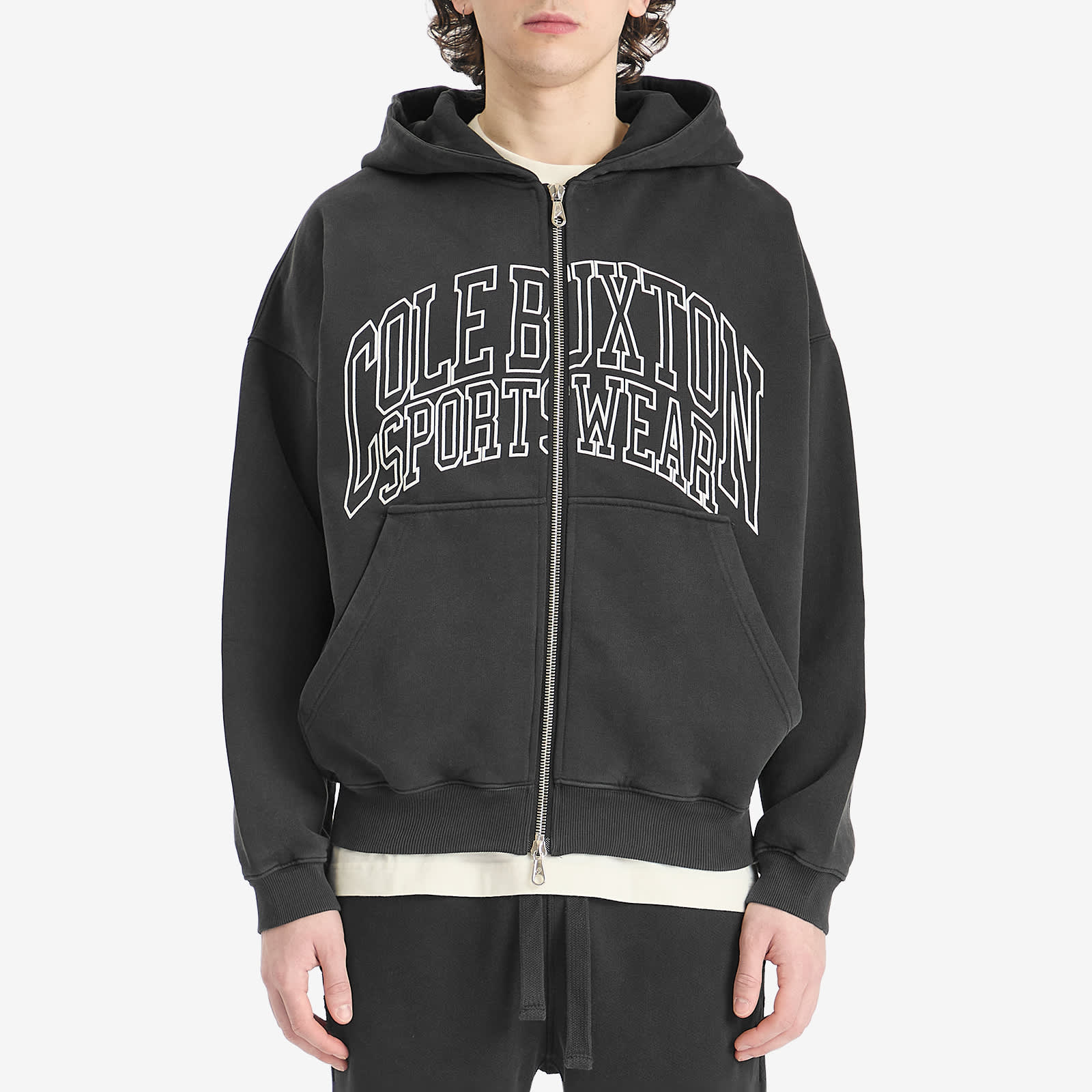 Cole Buxton Sportswear Arc Hoodie Vintage Black | END. (GB)