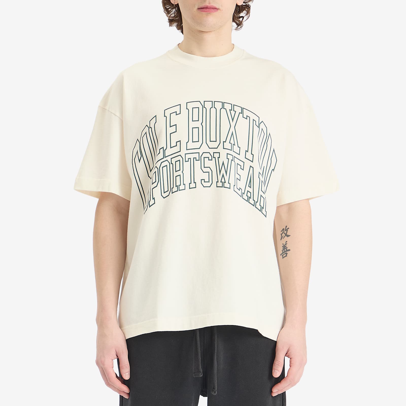 Cole Buxton Sportswear Arc T-Shirt Vintage White | END. (GB)