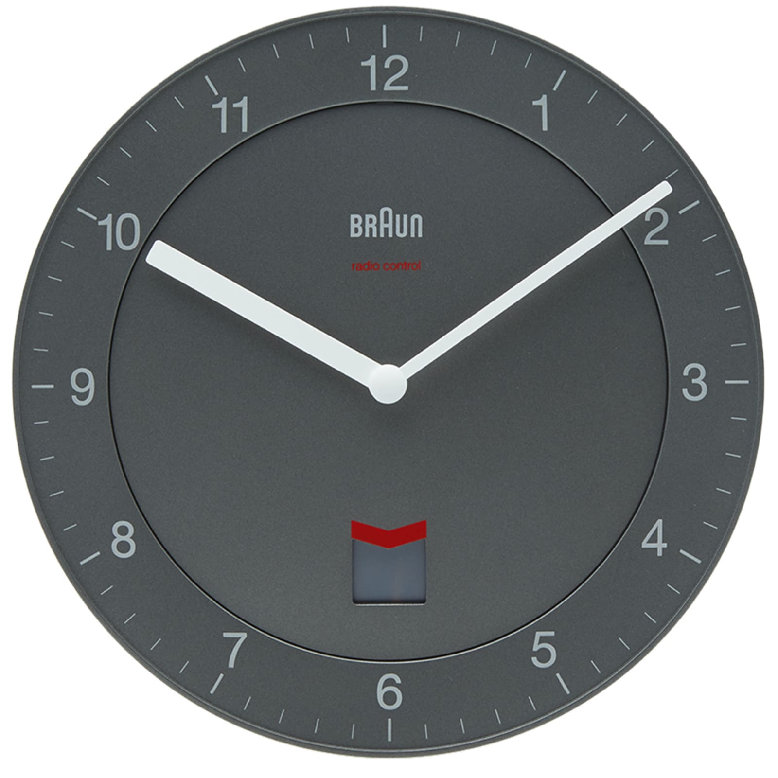 Braun Radio Controlled Wall Clock Dcf Version Grey End Au