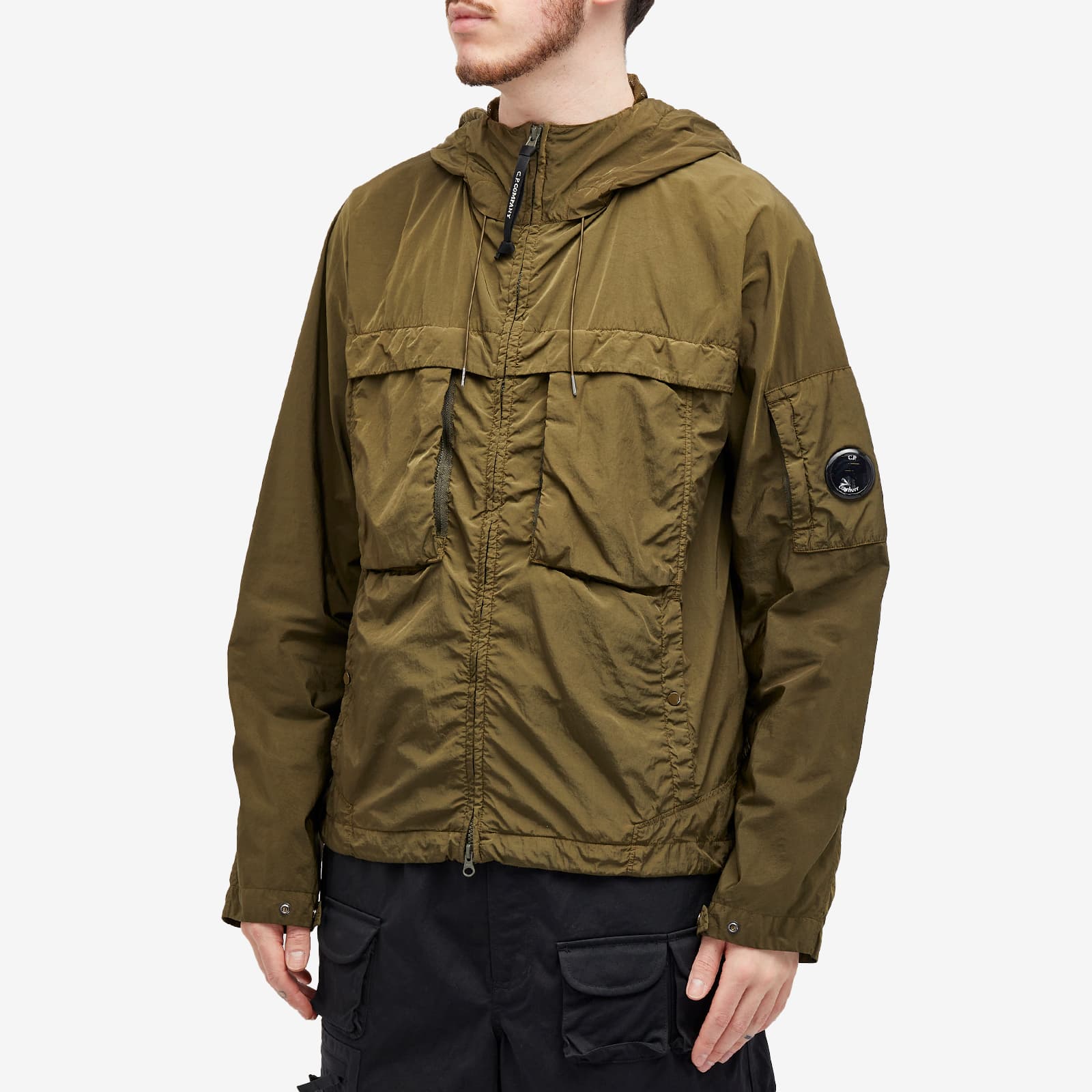 C.P. Company Chrome-R Hooded Jacket Ivy Green | END. (GB)
