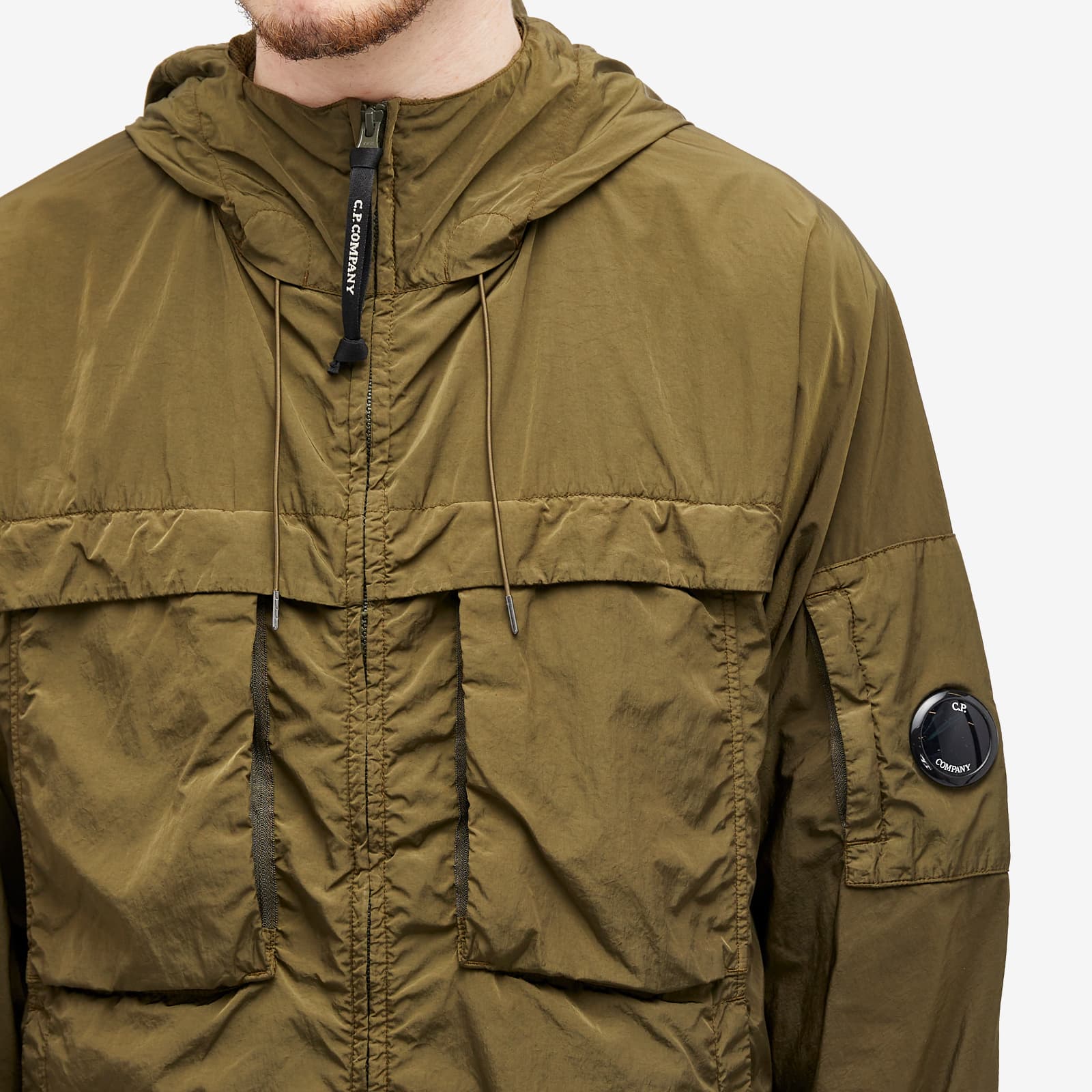 C.P. Company Chrome-R Hooded Jacket Ivy Green | END. (KR)