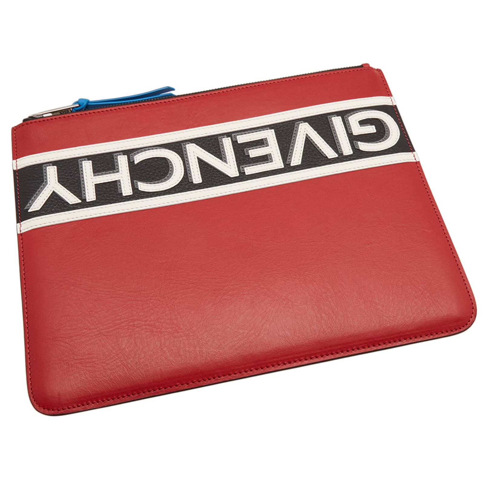 Givenchy Reverse Logo Large Zipped Pouch Black, White & Red | END. (NL)