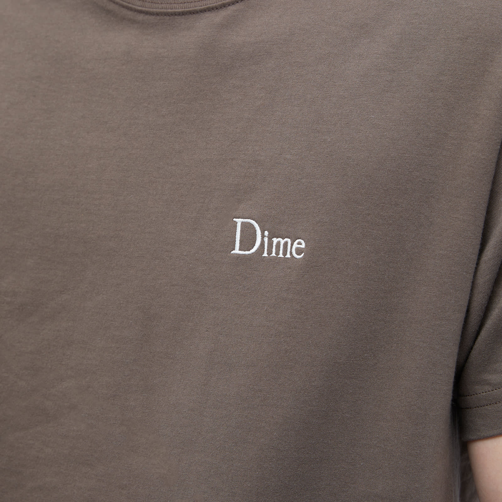 Dime Classic Small Logo T-Shirt Driftwood | END. (US)