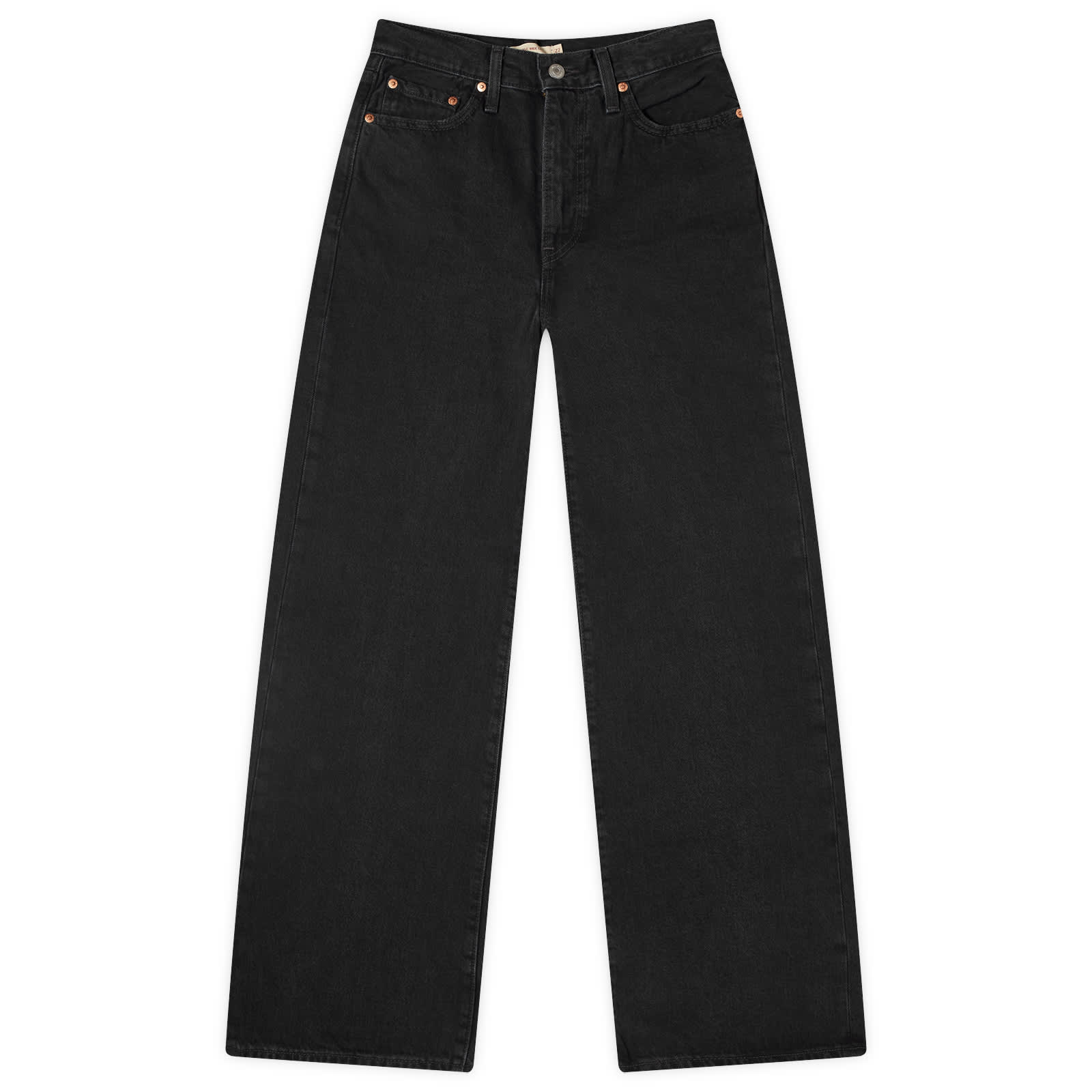 Levi's Ribcage Wide Leg H223 Jeans Black | END. (GB)