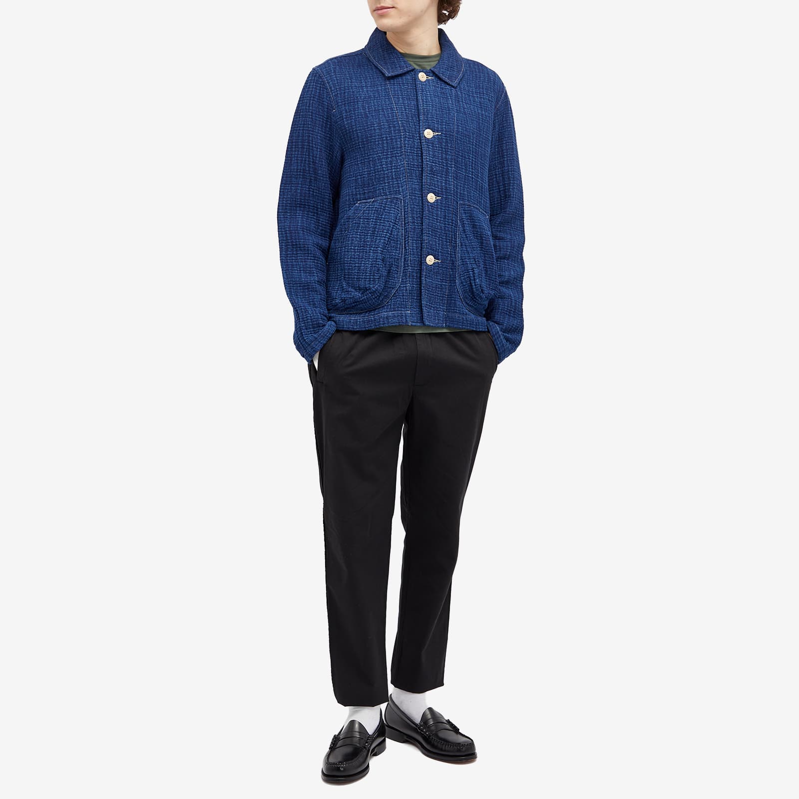 Folk Waffle Prism Jacket Indigo Waffle | END. (GB)