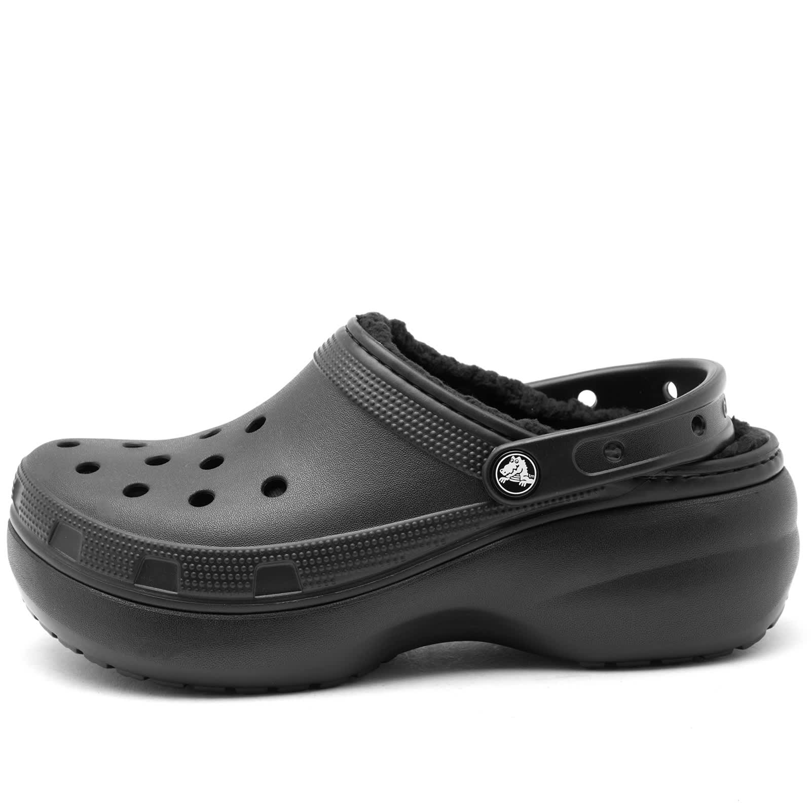 Crocs Classic Platform Lined Clog Black | END. (GB)