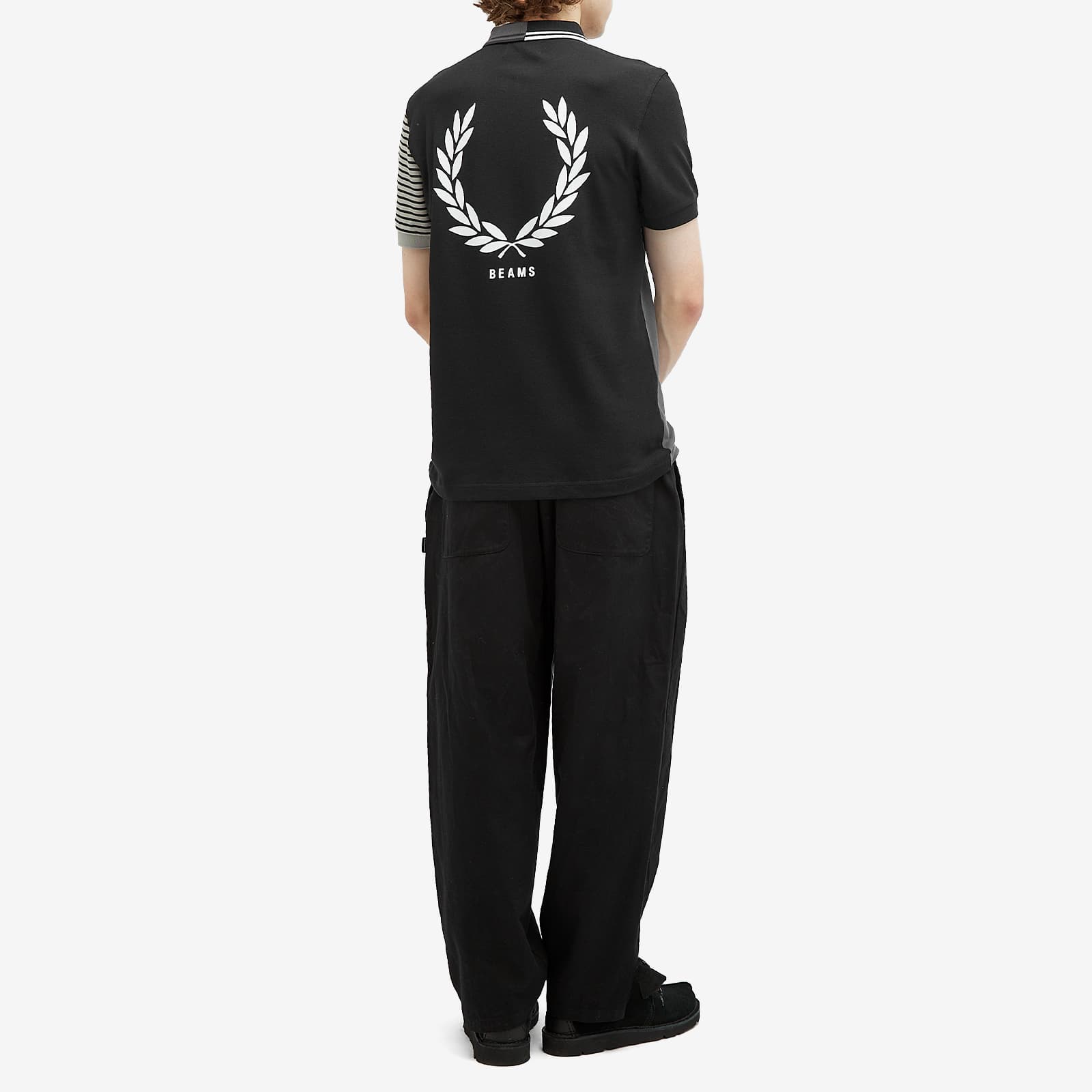 Fred Perry x BEAMS Blank Canvas Polo Black | END. (KR)