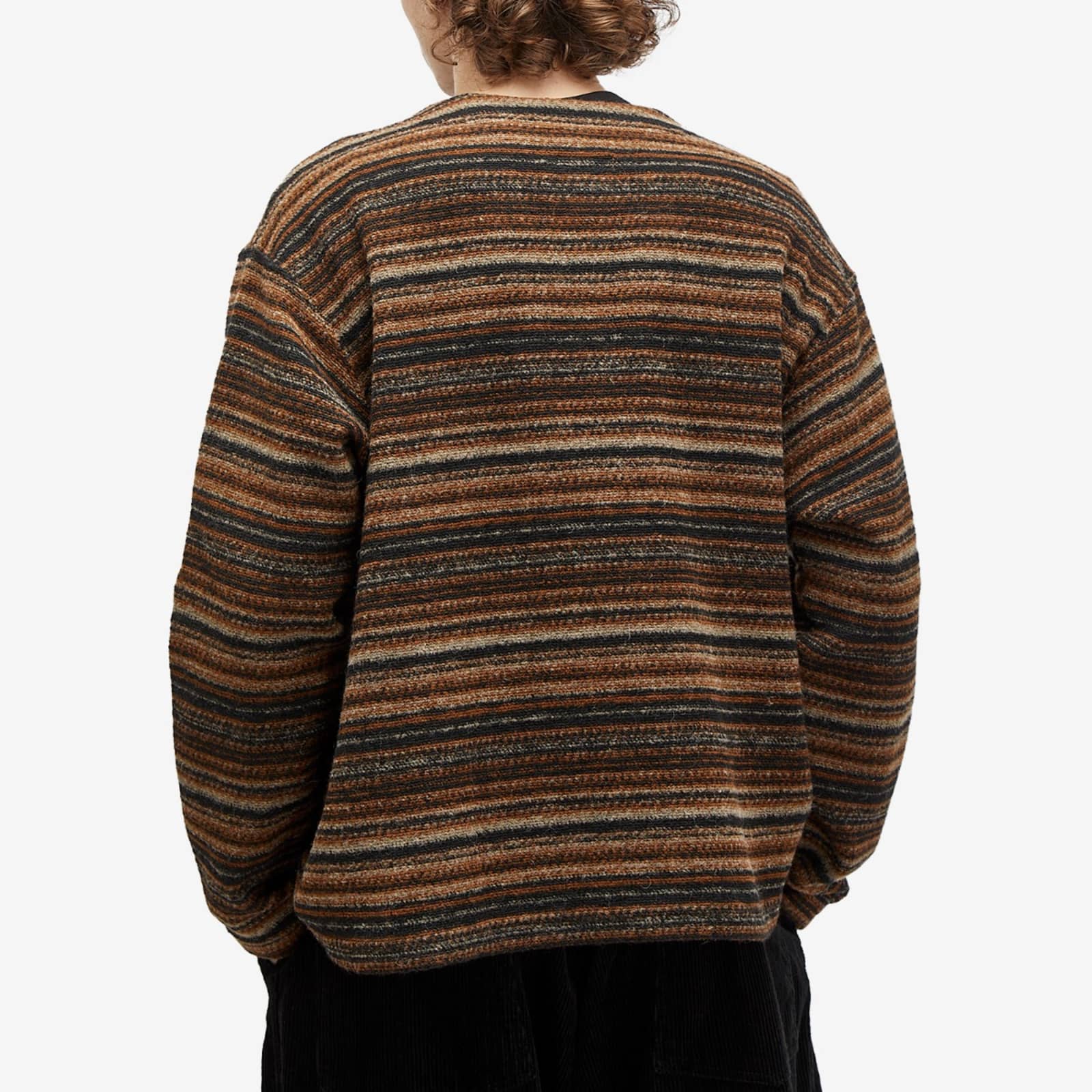 Engineered Garments Knit Cardigan Brown Fair Isle Stripe | END. (US)