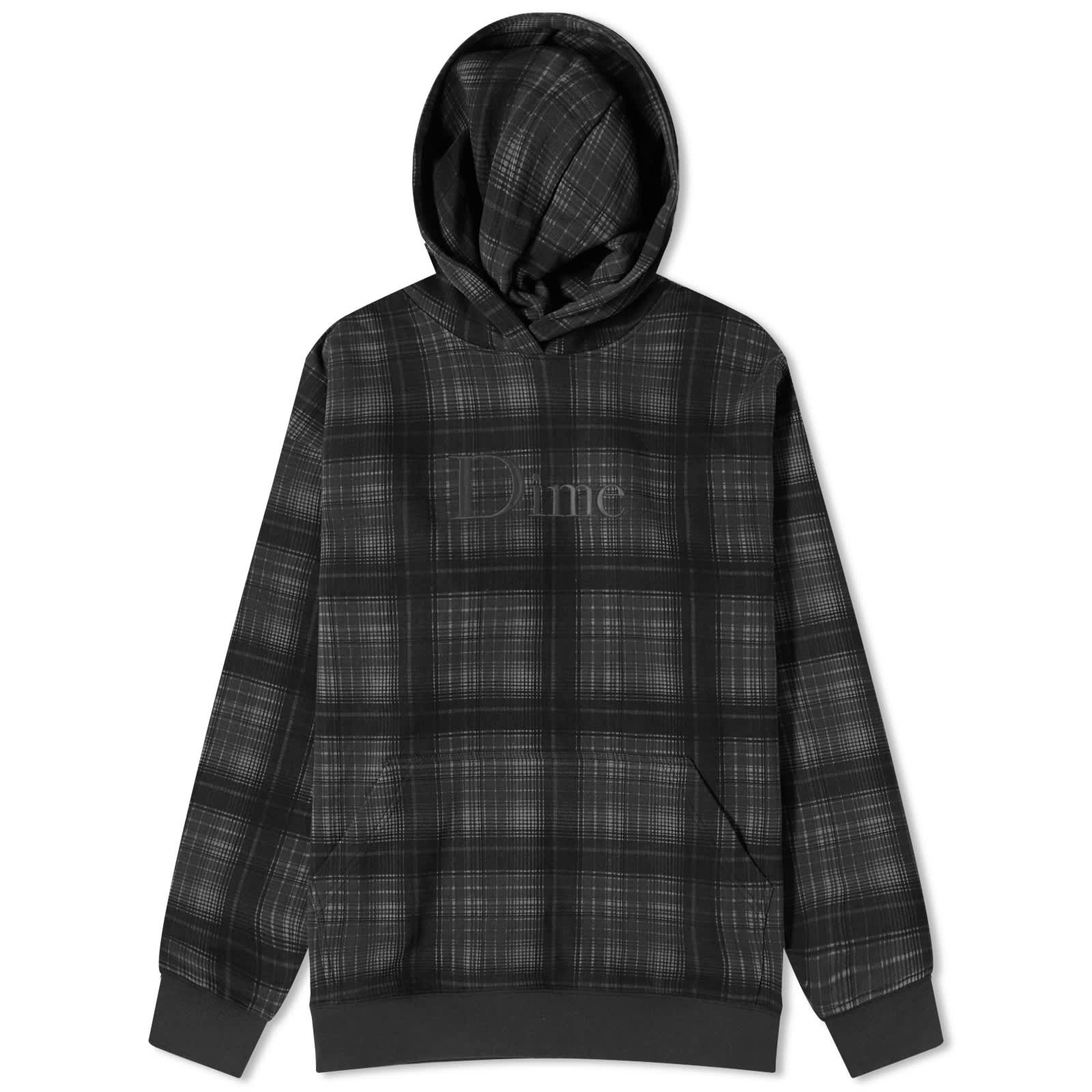 Dime Plaid Hoodie Black | END. (JP)