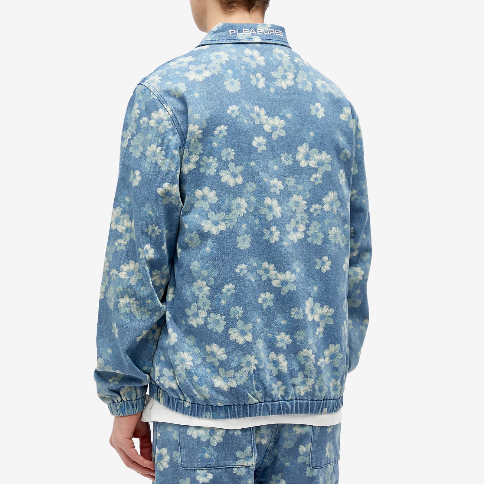 Pleasures Garden Denim Coach Jacket Indigo | END. (US)