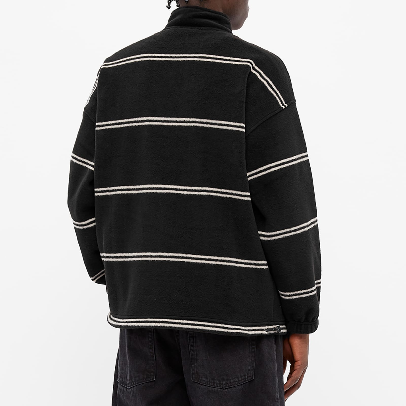 Polar Skate Co. Stripe Fleece 2.0 Sweat Black | END.