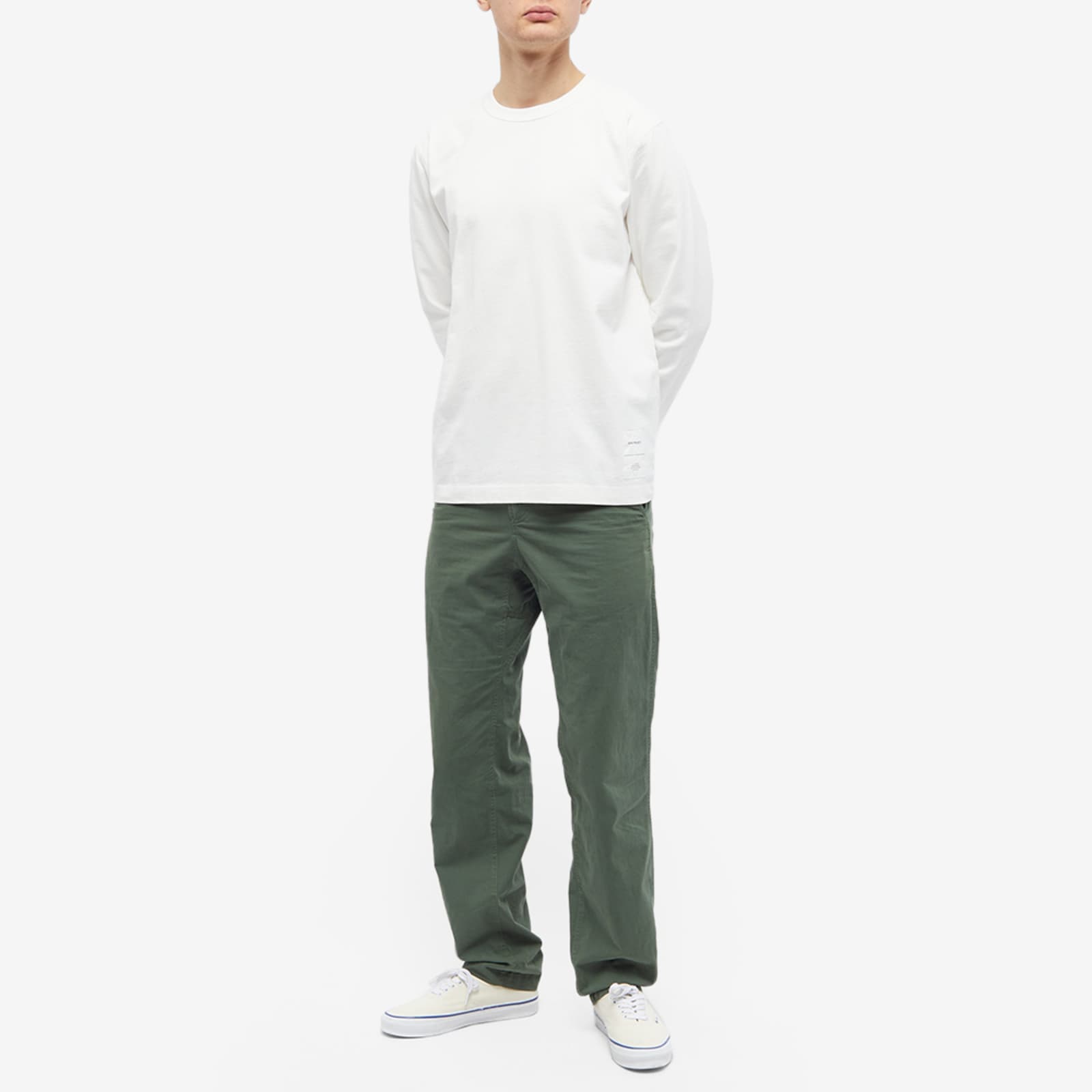 Norse Projects Long Sleeve Holger Tab Series T Shirt White End Uk