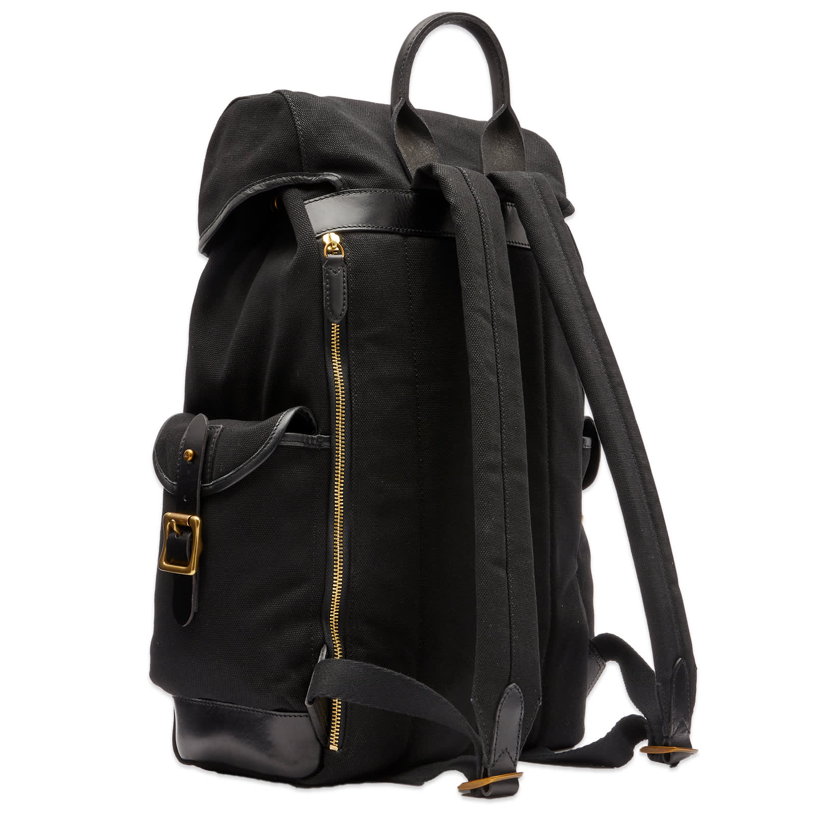 Polo Ralph Lauren Canvas & Leather Backpack Black | END. (KR)
