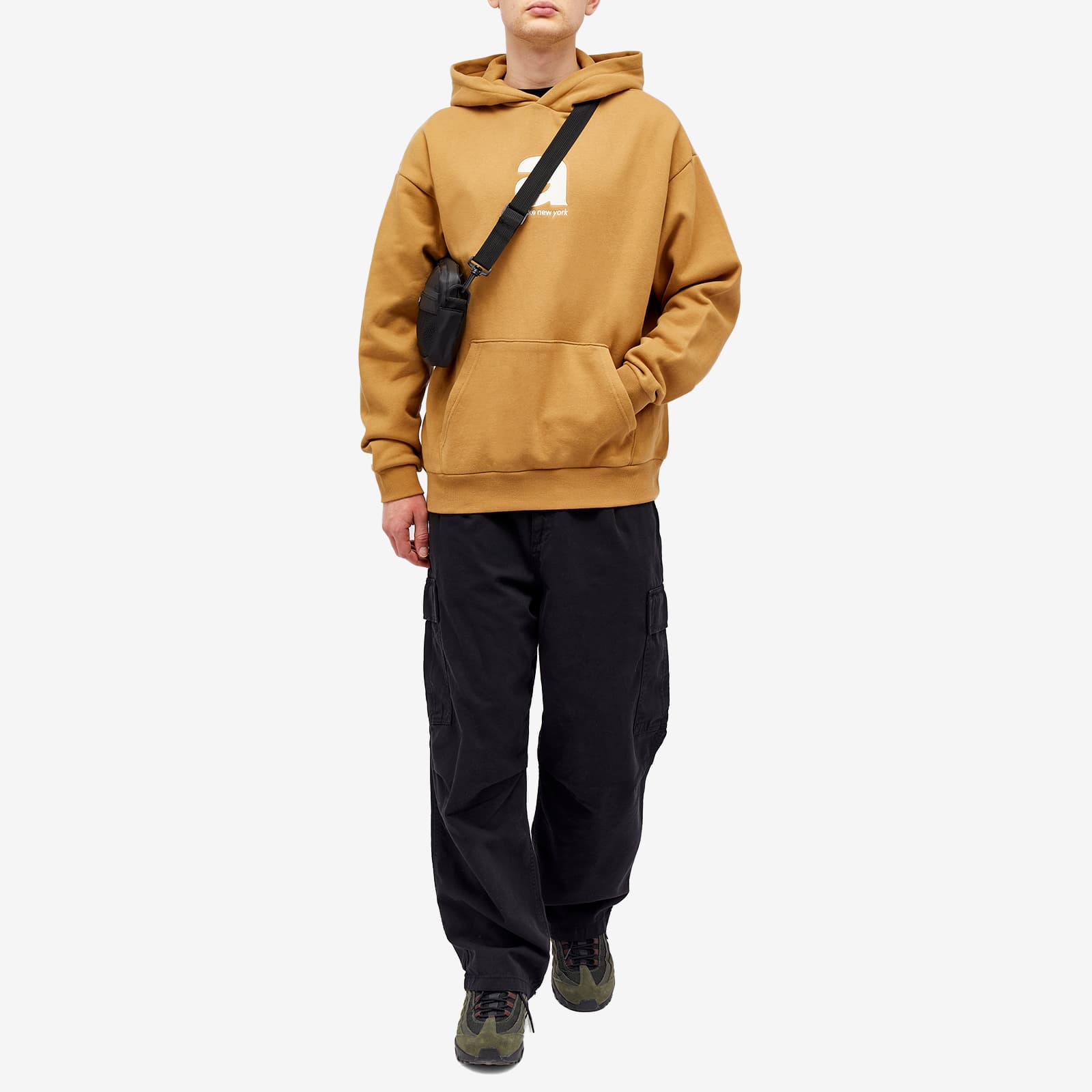 Awake NY Bold Logo Hoodie Beige | END. (NL)