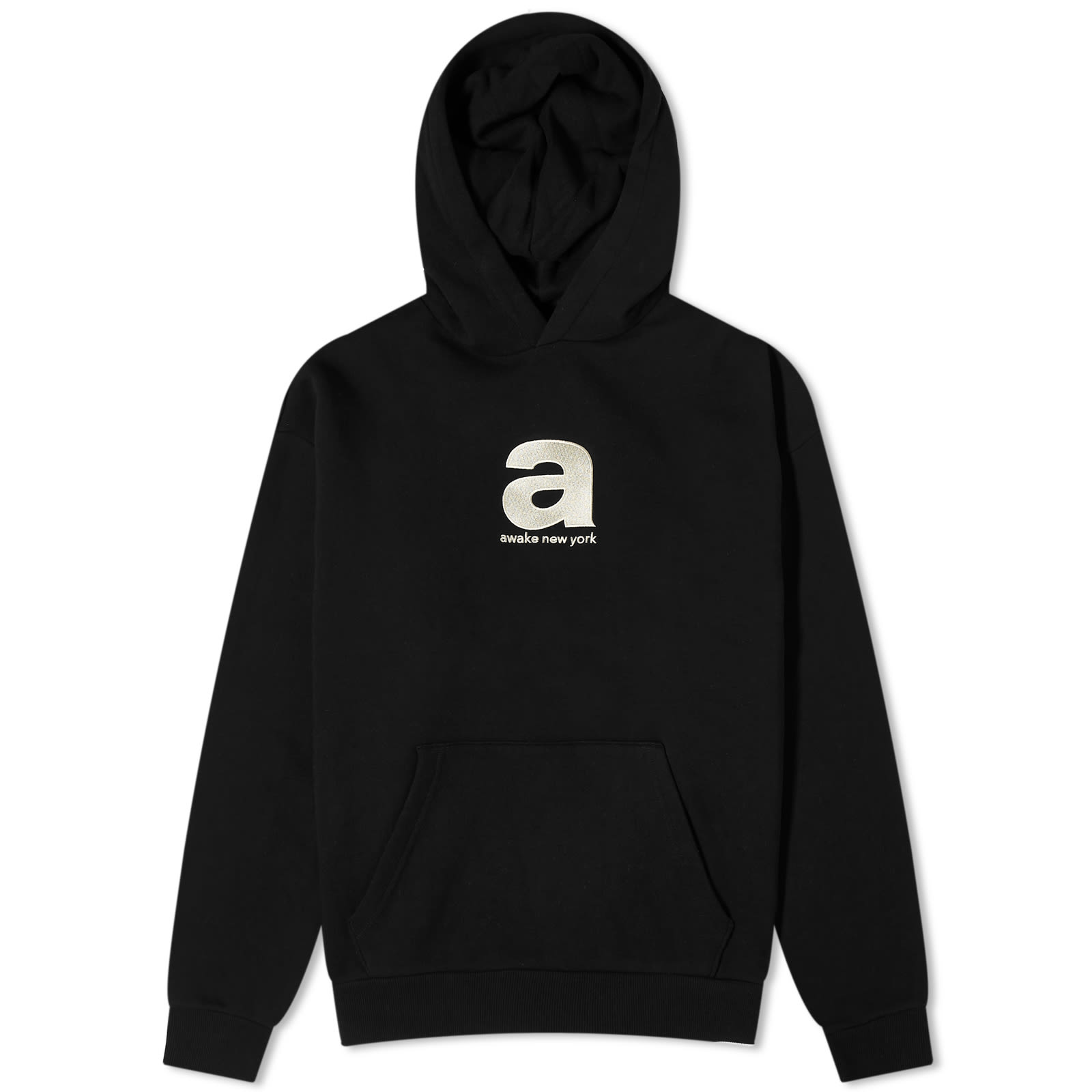 Awake NY Bold Logo Hoodie Washed Black | END. (GB)