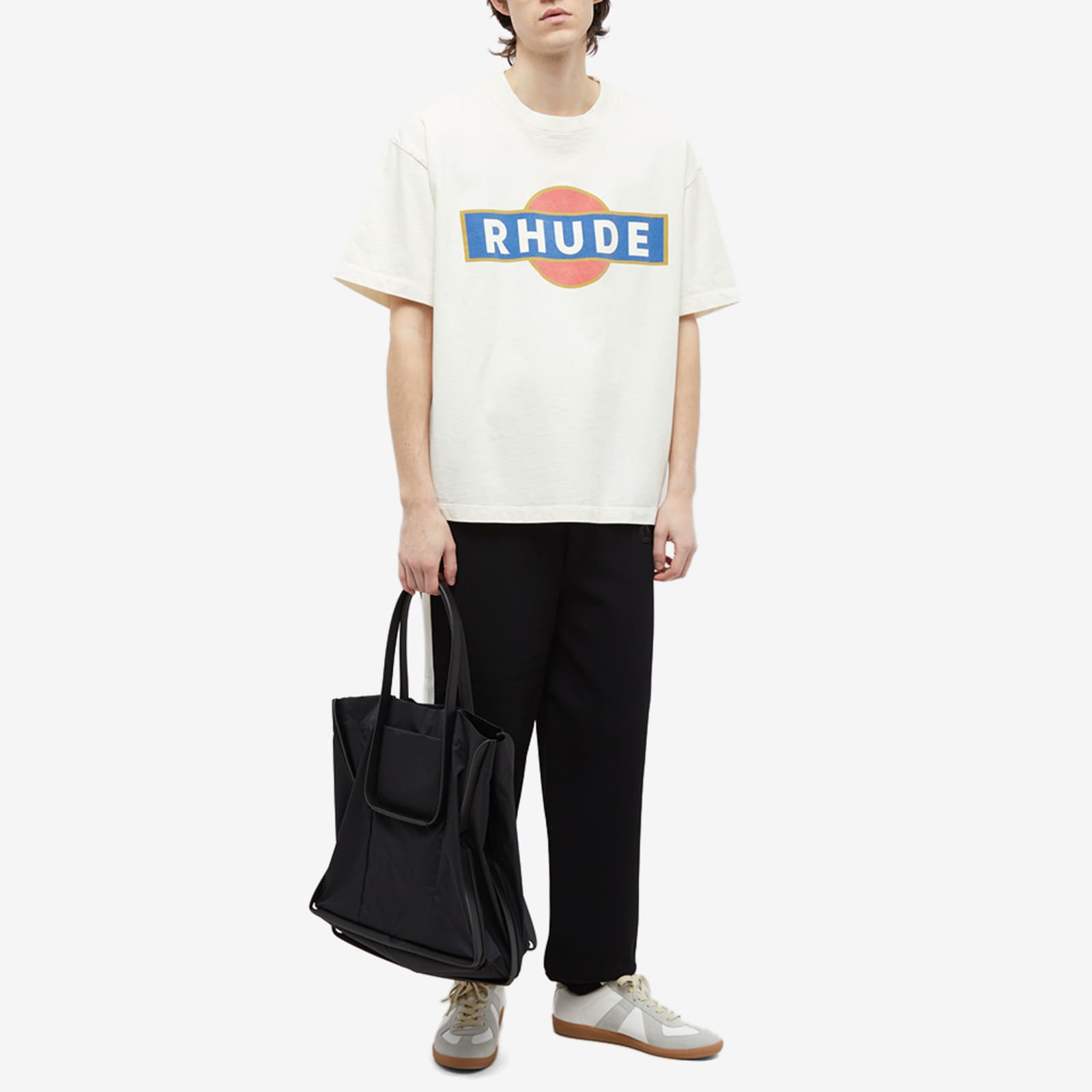 Rhude Vintage Racer Logo T-Shirt Vtg White | END.
