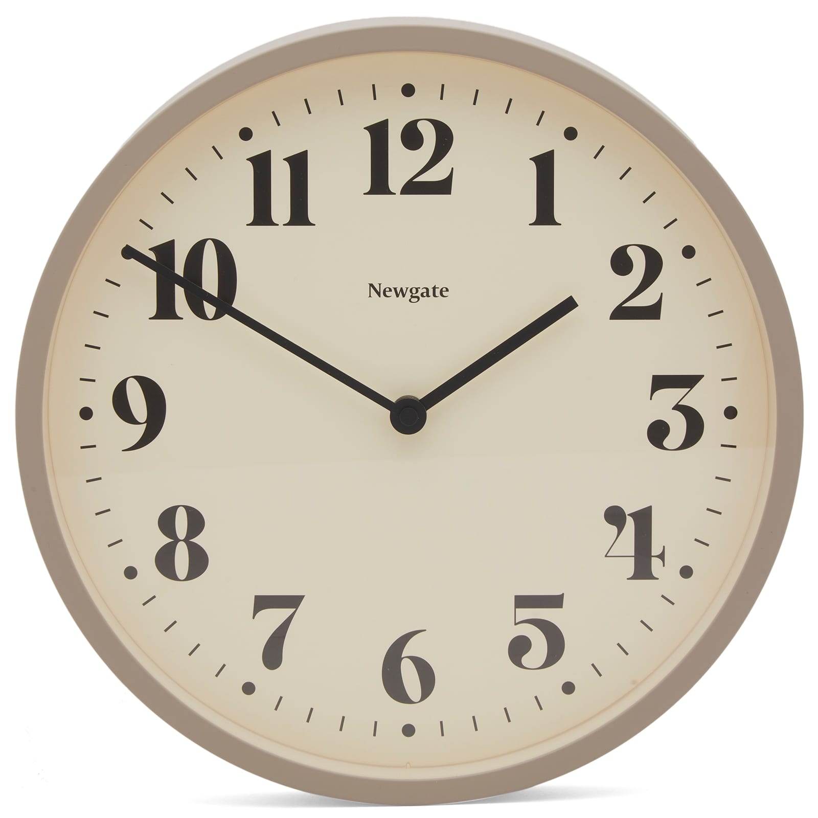 Newgate Clocks Number Four Theatre Wall Clock Stone Grey | END. (GB)