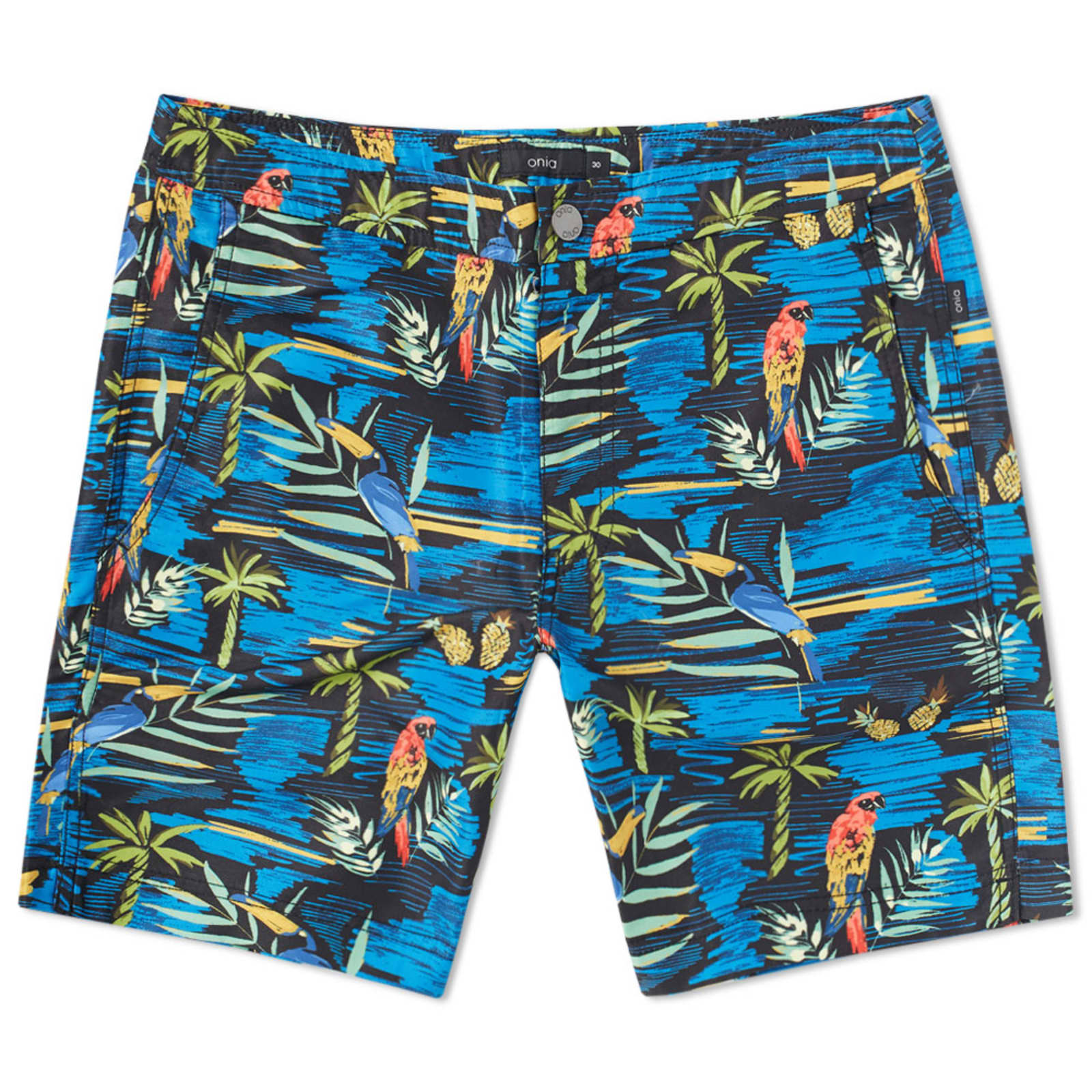 Onia Calder 7.5" Island Convo Swim Shorts Black Multi | END. (US)