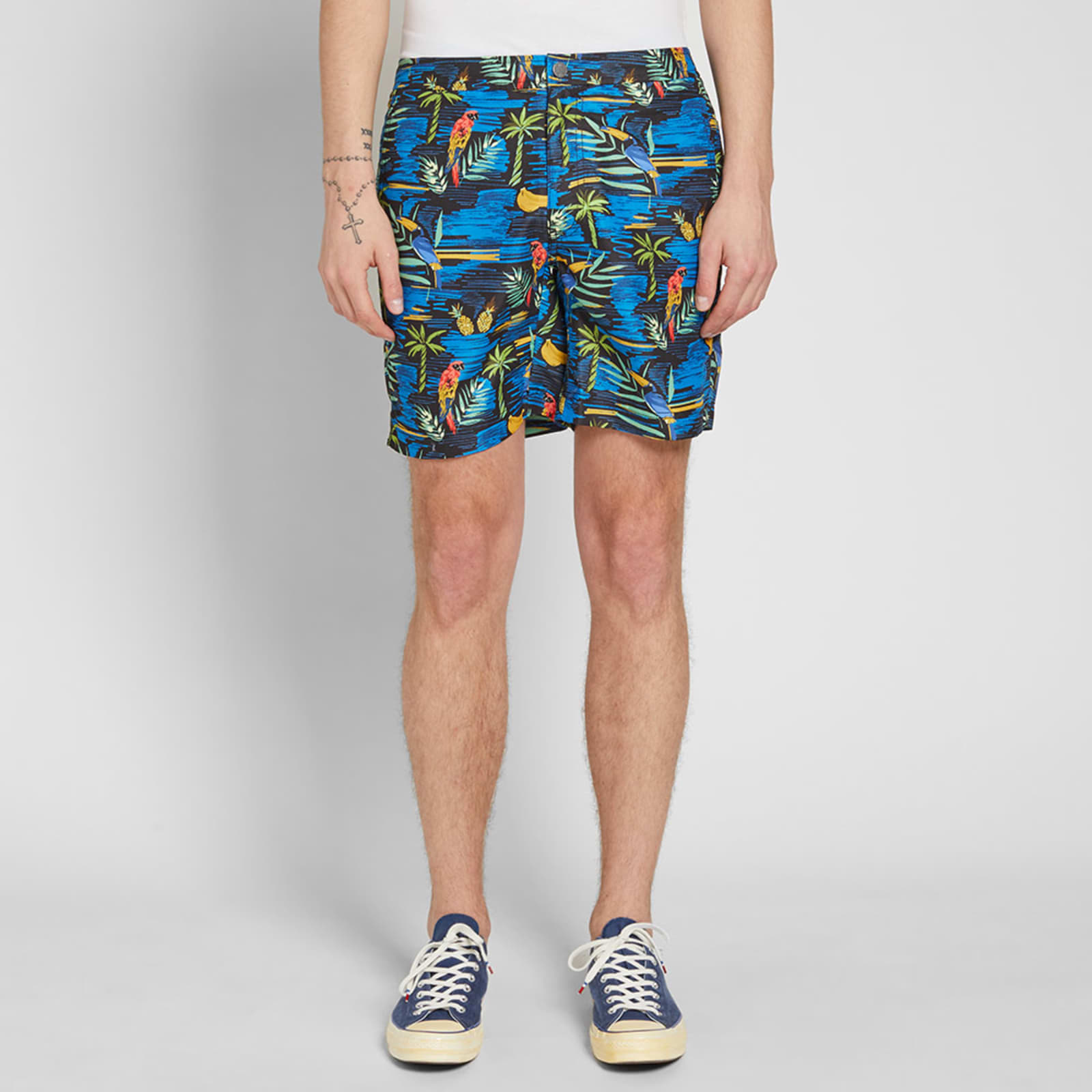 Onia Calder 7.5" Island Convo Swim Shorts Black Multi | END. (US)
