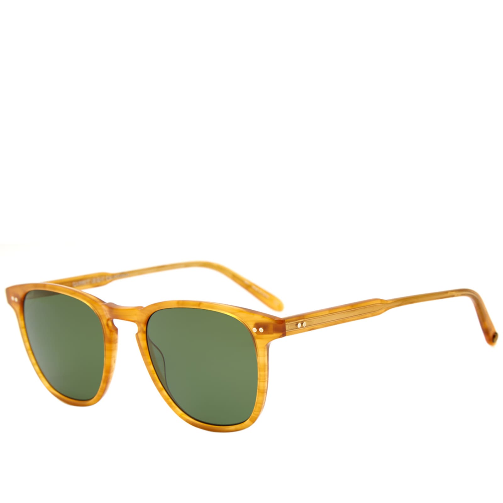 Garrett Leight Brooks Sunglasses Butterscotch & Green Polar | END.