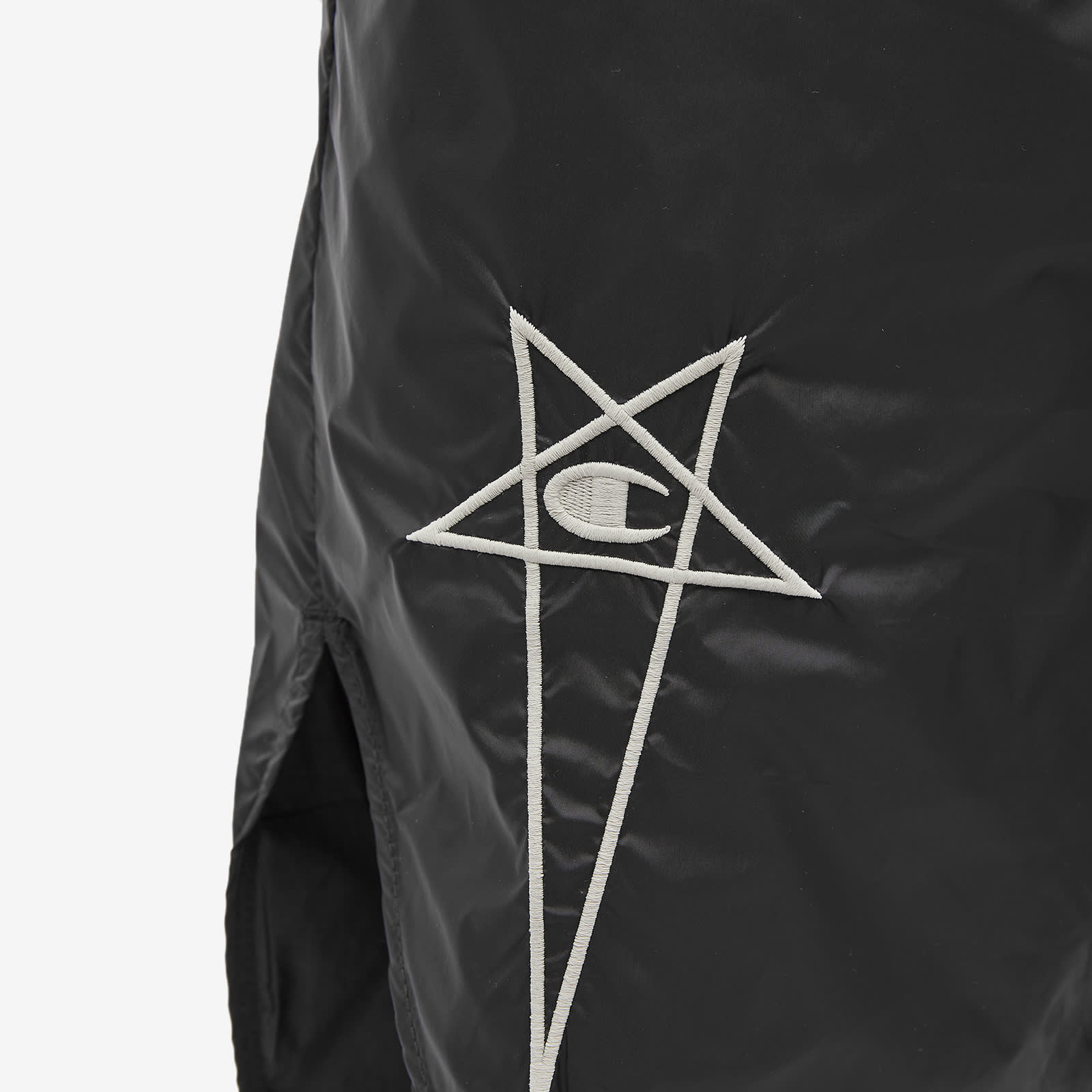 Rick Owens x Champion Beveled Pods Shorts Black | END. (US)