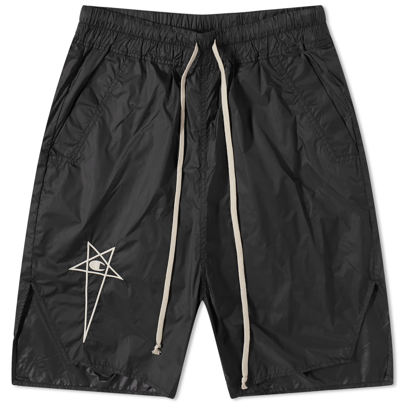 Rick Owens x Champion Beveled Pods Shorts Black | END. (US)