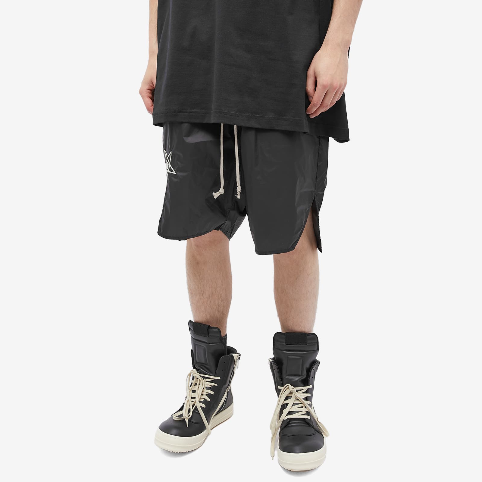 Rick Owens x Champion Beveled Pods Shorts Black | END. (US)
