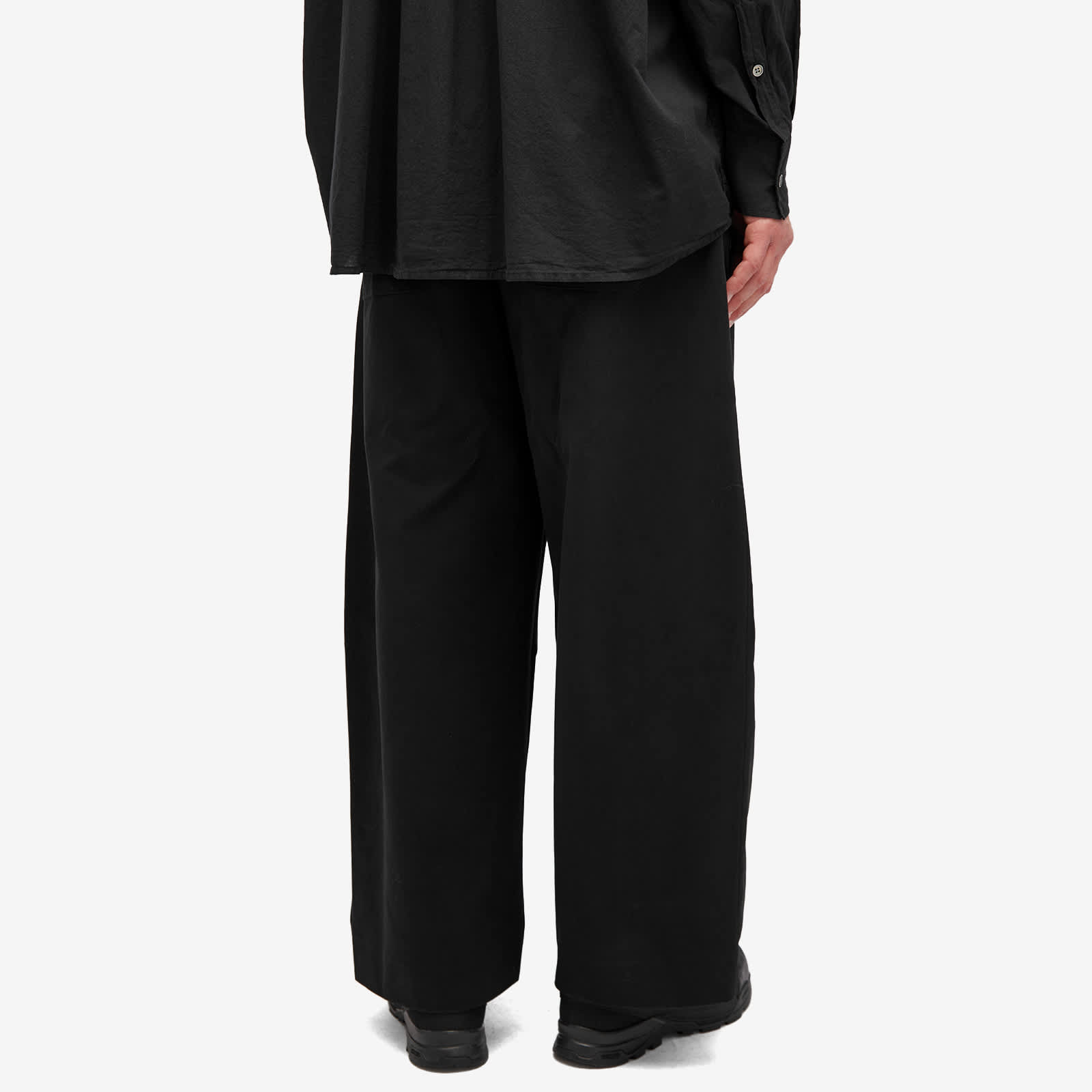 Studio Nicholson Sorte Deep Pleat Volume Twill Pant Black | END. (US)